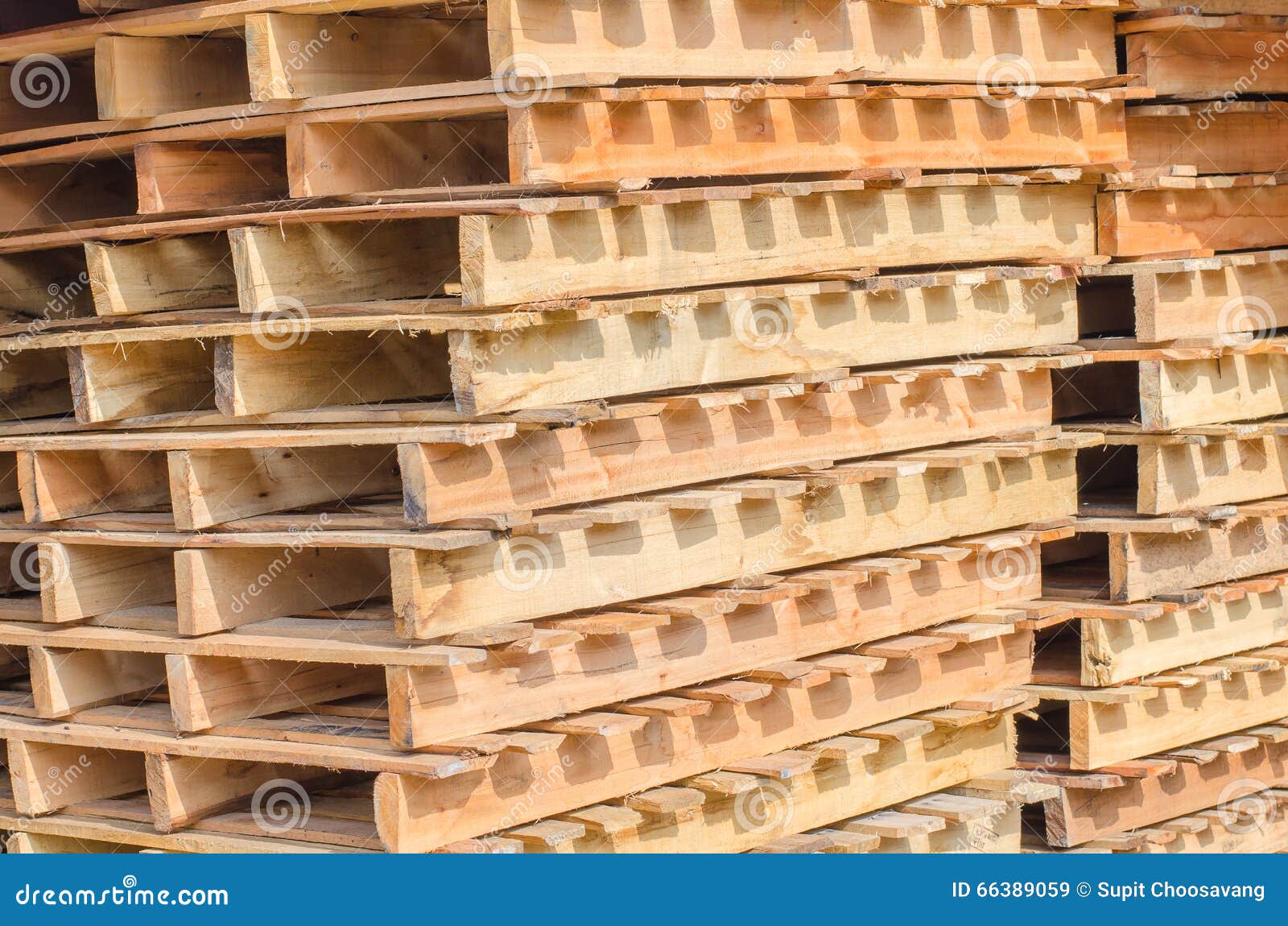 Wooden pallet overlap stock image. Image of heavy, commerce - 66389059