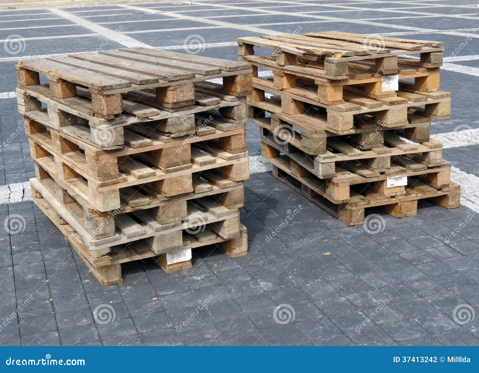 Wooden pallet stock photo. Image of pavement, surface - 37413242