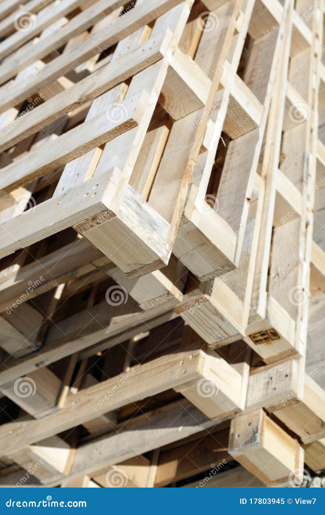Wooden pallets stock image. Image of transportation, ready - 17803945