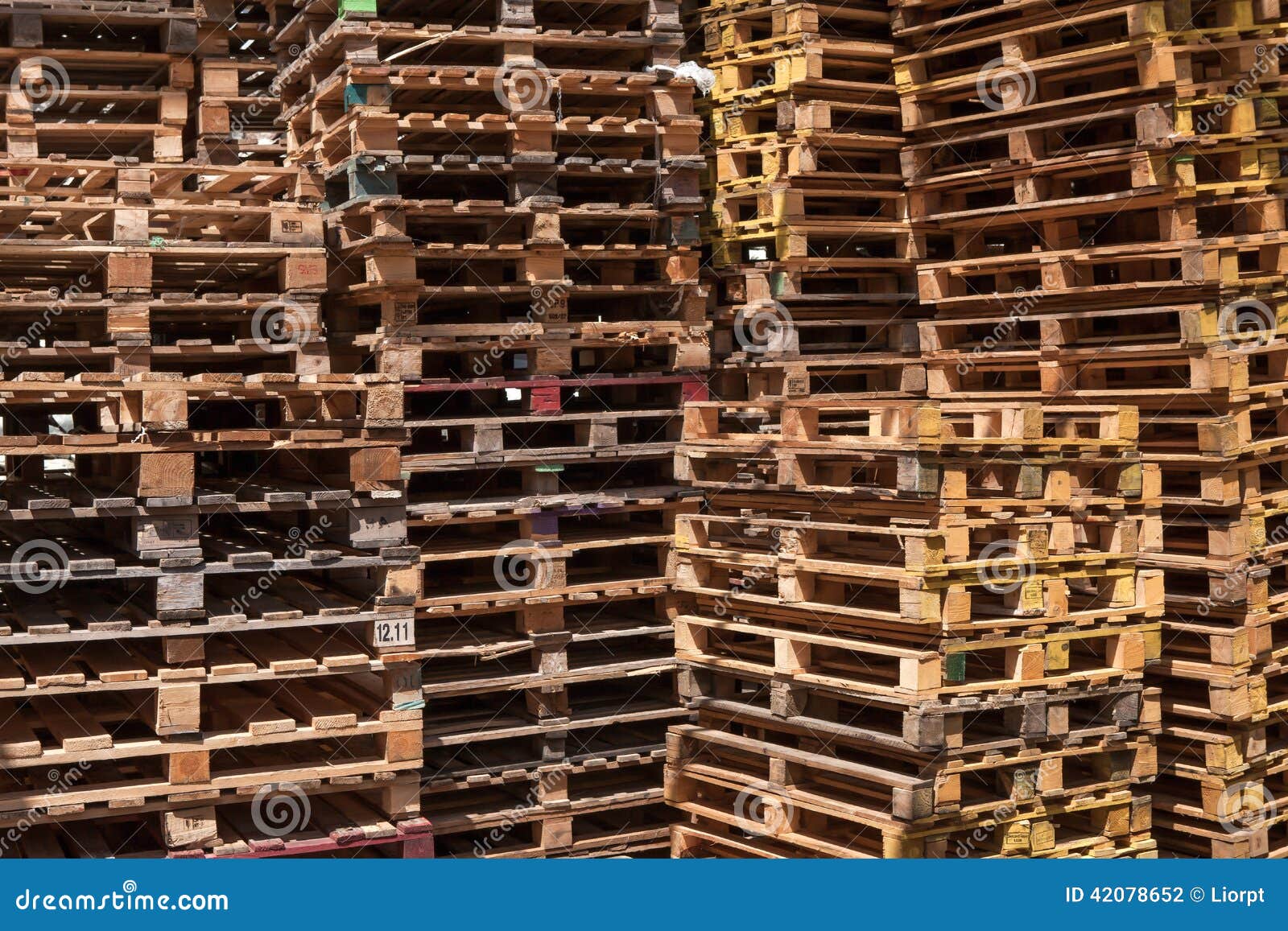 Wooden pallets background stock photo. Image of transportation - 42078652