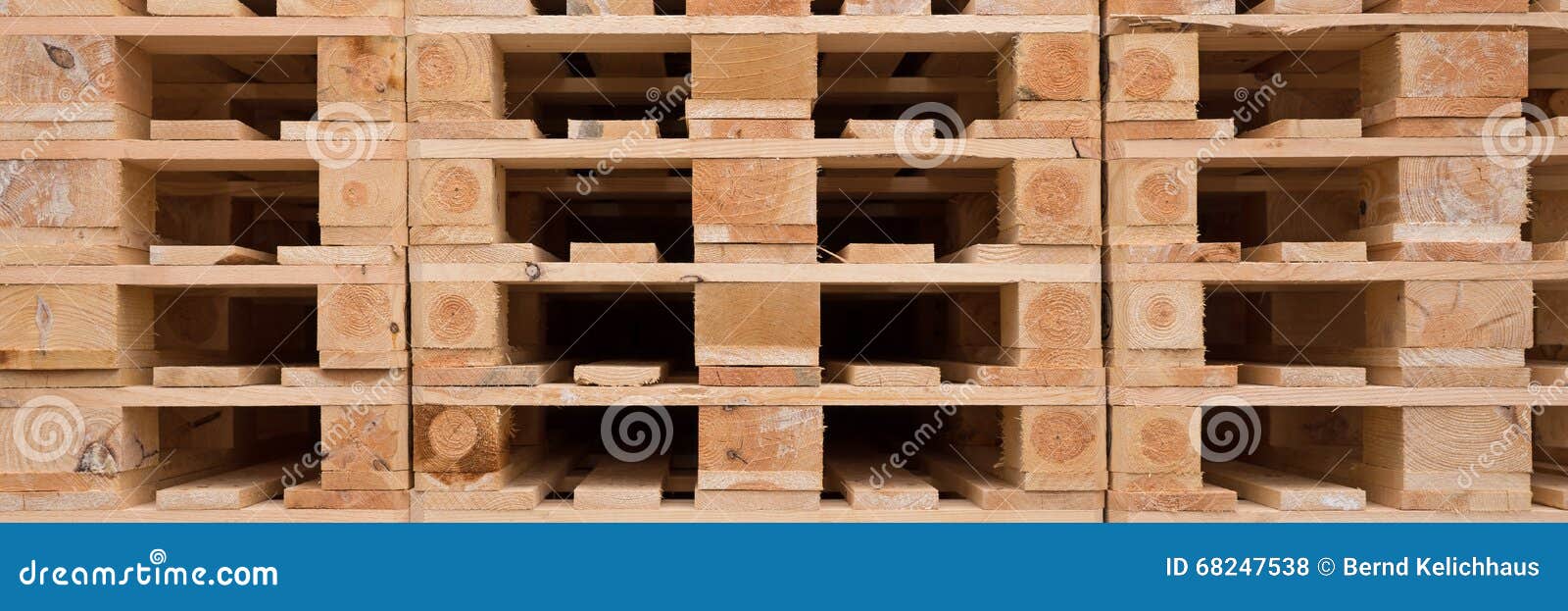 Wooden pallets in stock stock photo. Image of abstract - 68247538
