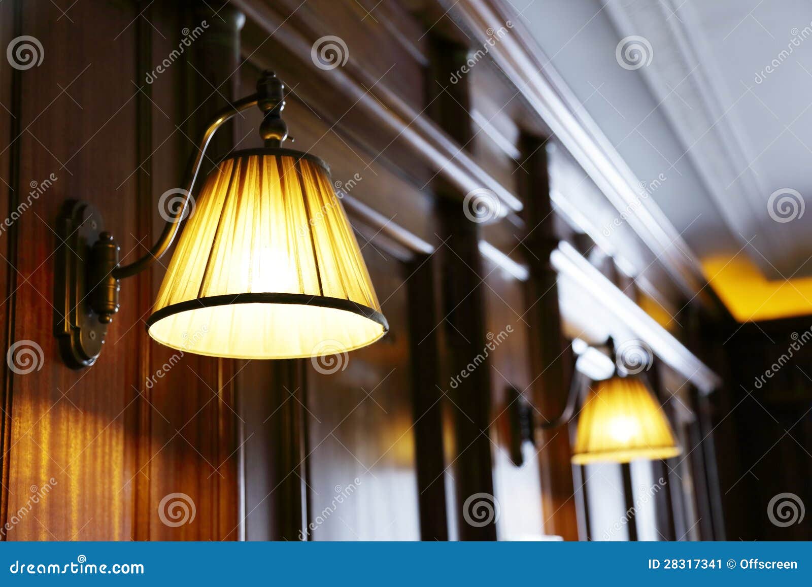 Wooden panels and lamps stock image. Image of lamp, lamps - 28317341