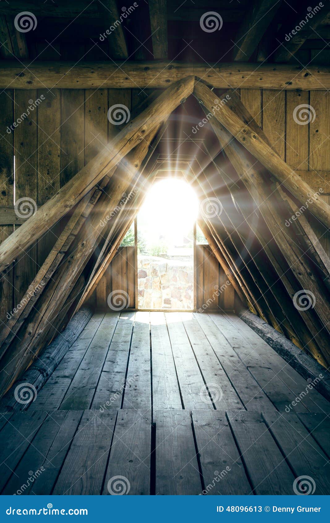 Wooden passage with light stock image. Image of bedazzle - 48096613
