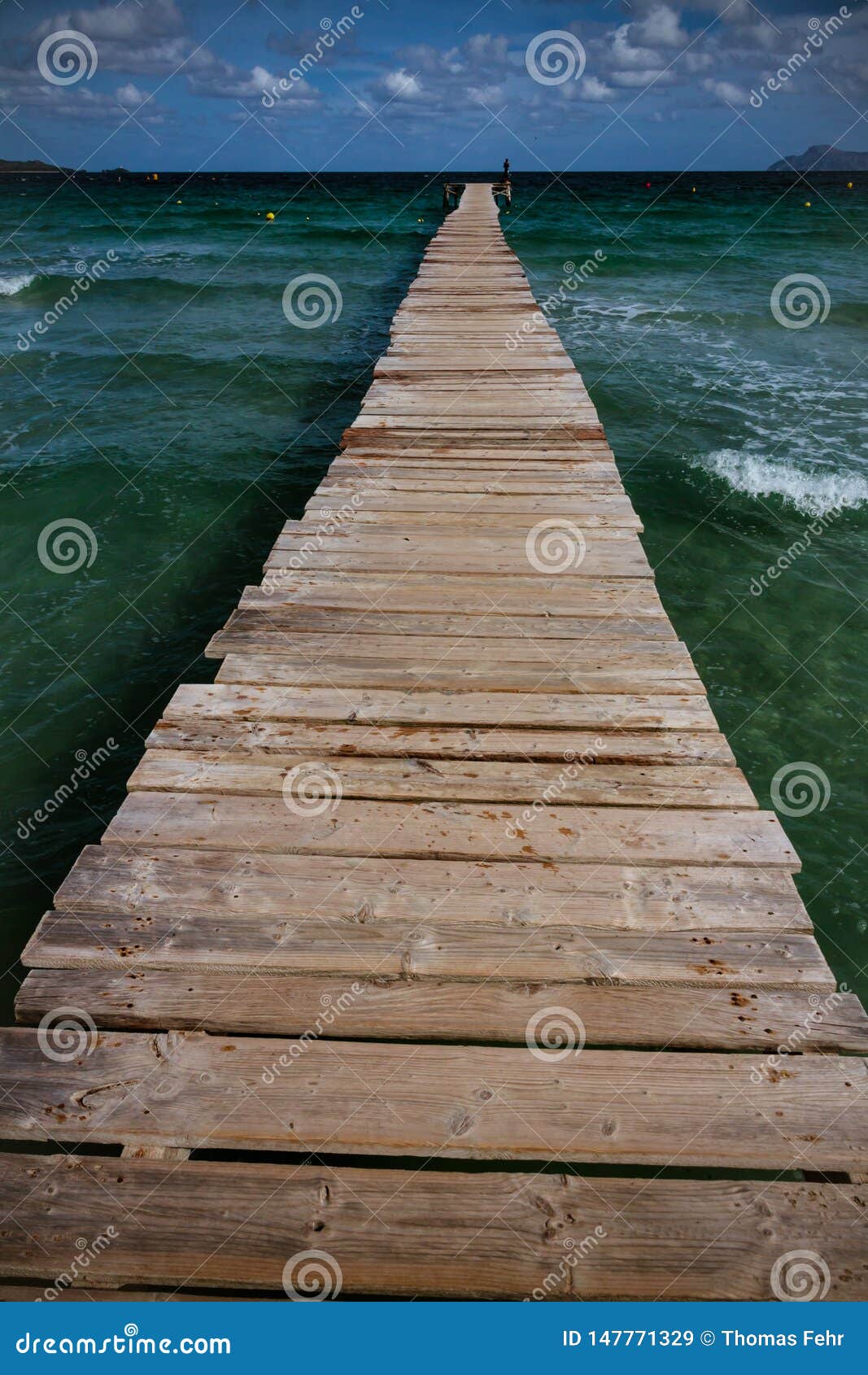 Wooden path in the ocean stock image. Image of scene - 147771329