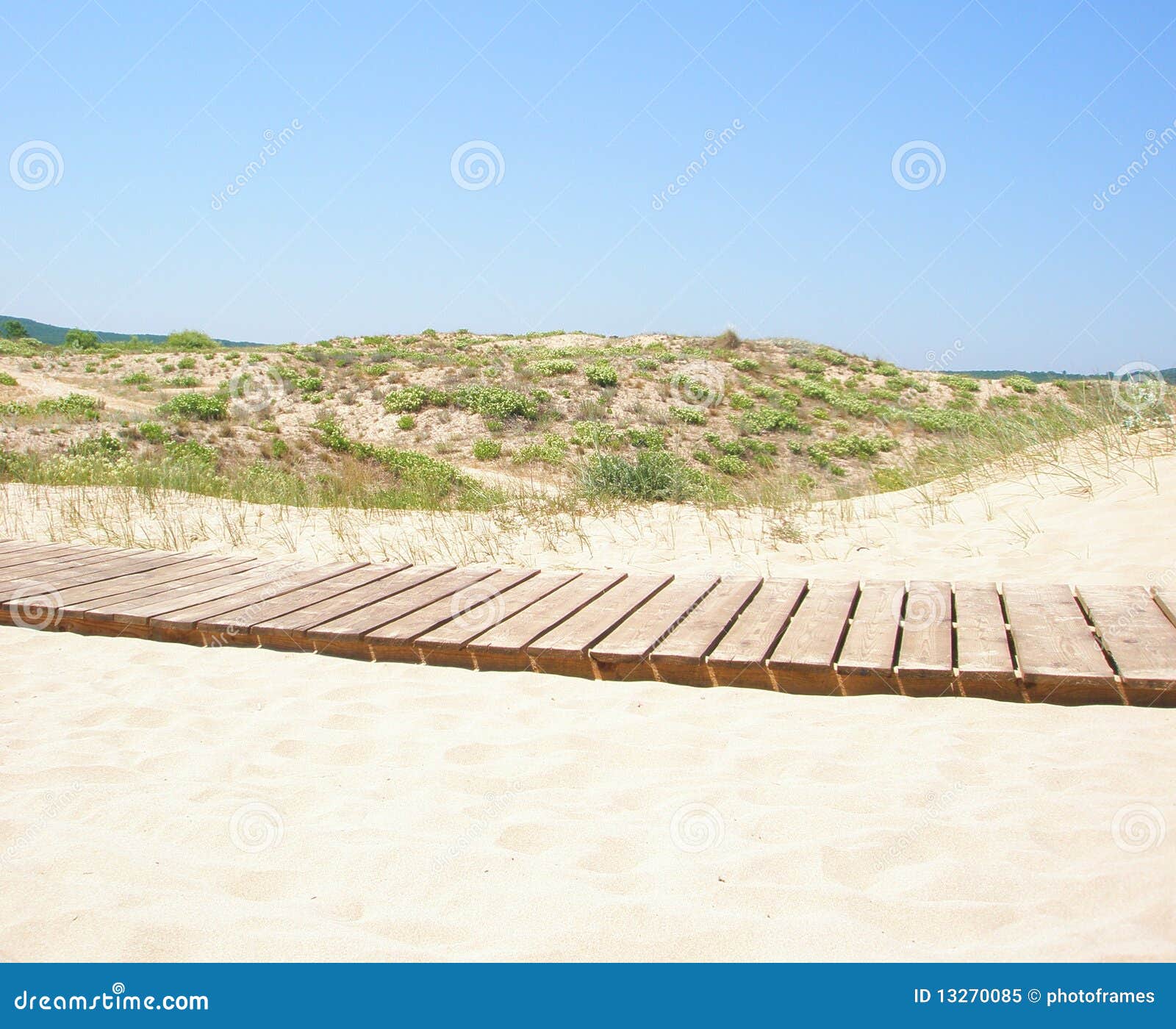 Wooden path to the beach stock image. Image of ocean - 13270085