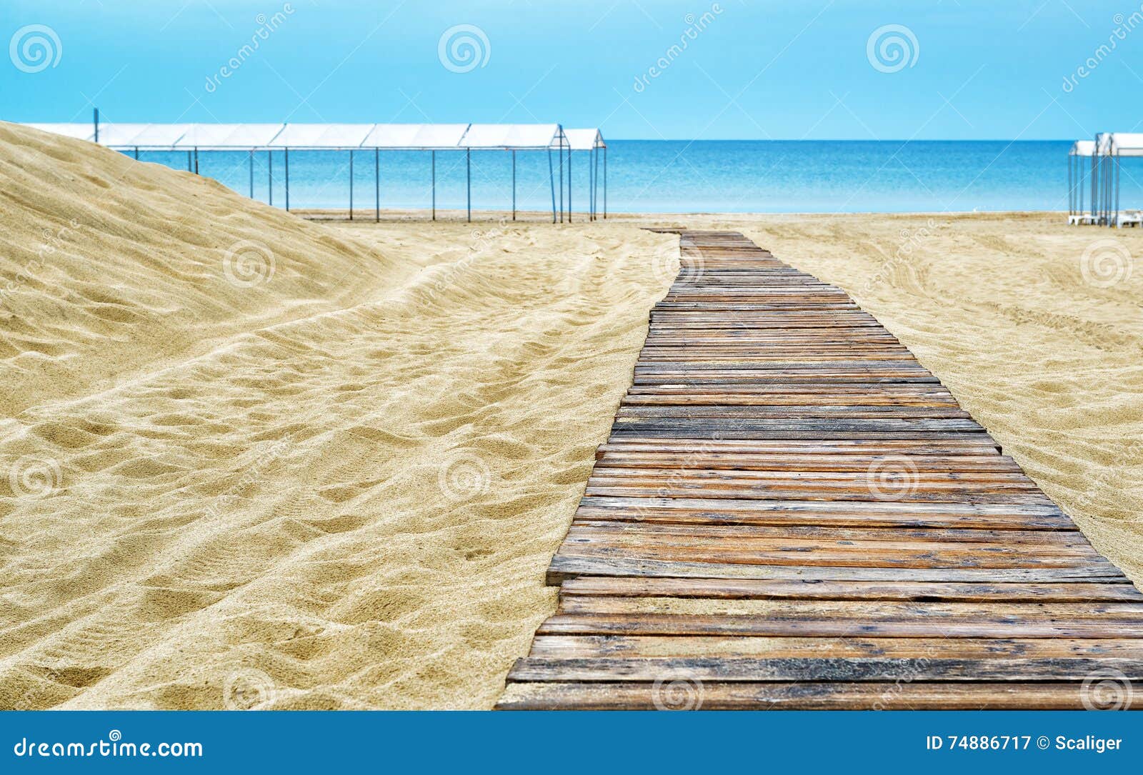 Wooden Pathway on the Beach Stock Image - Image of anapa, black: 74886717