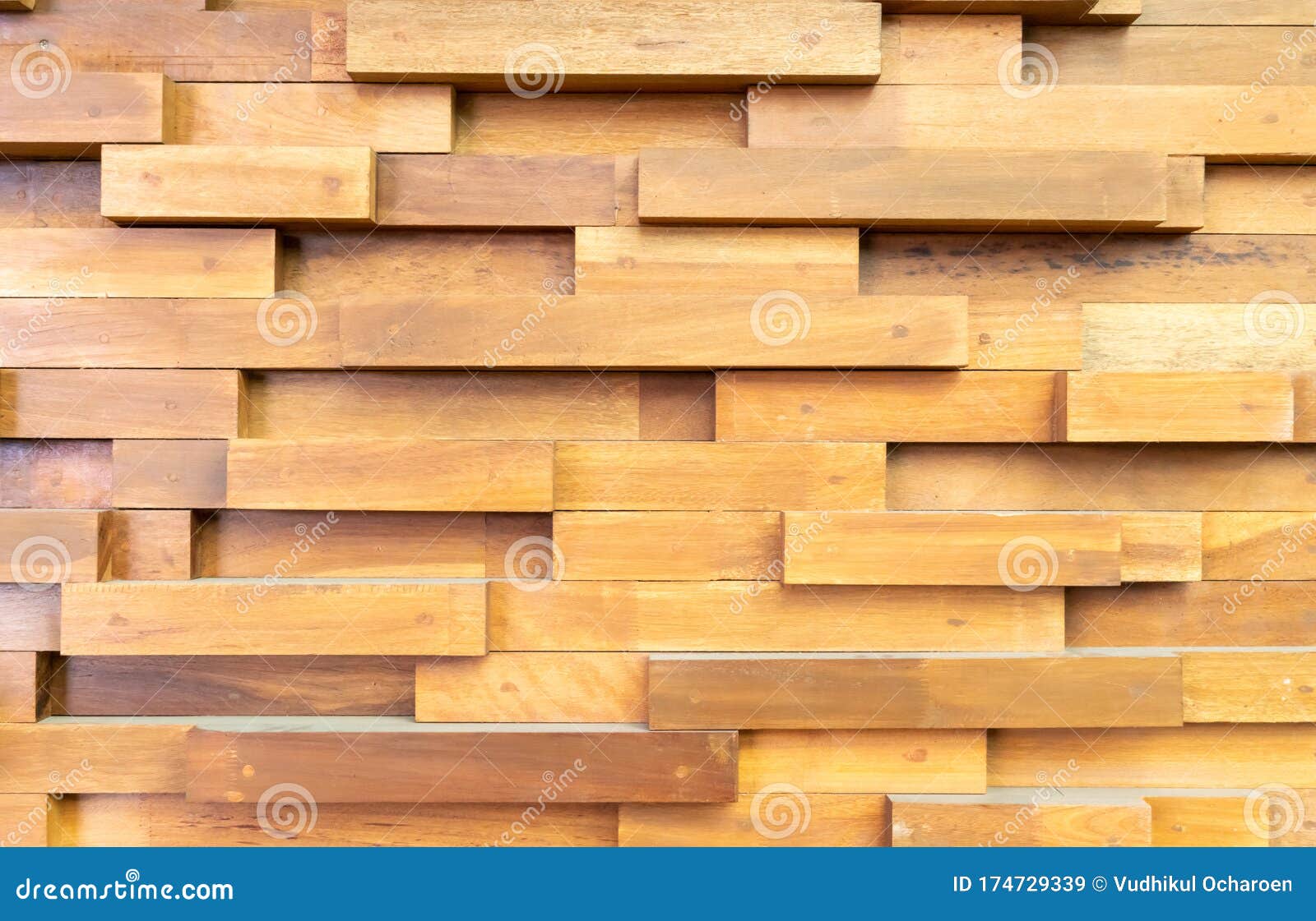 Wooden Pattern Creating Abstract Geometric Wall Stock Image - Image of ...
