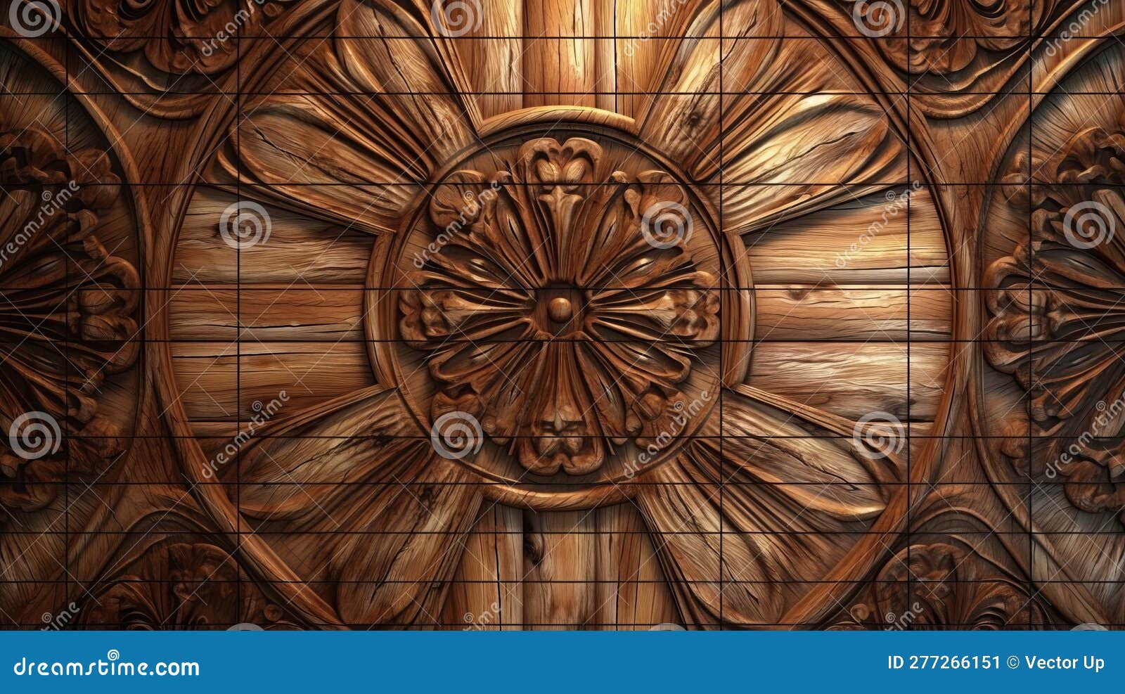 Wooden Pattern Panel with Wooden Background. Generative AI Stock ...