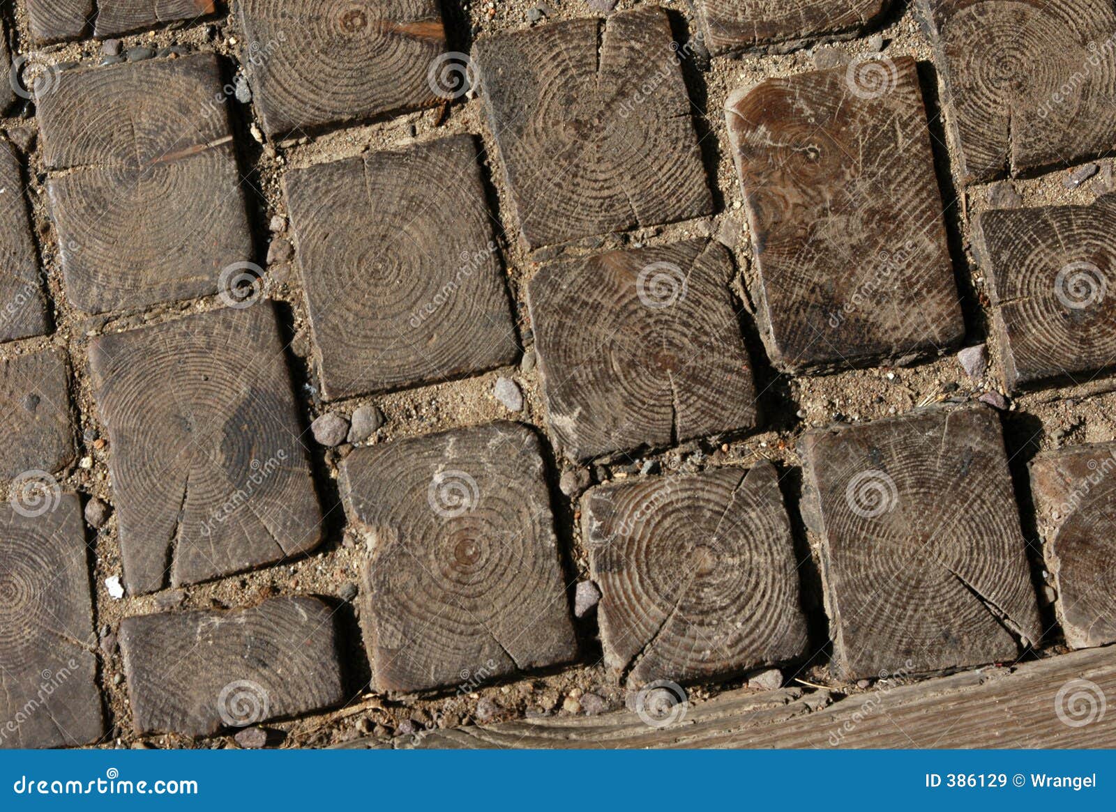 Wooden Pavement stock image. Image of pedestrian, logger - 386129