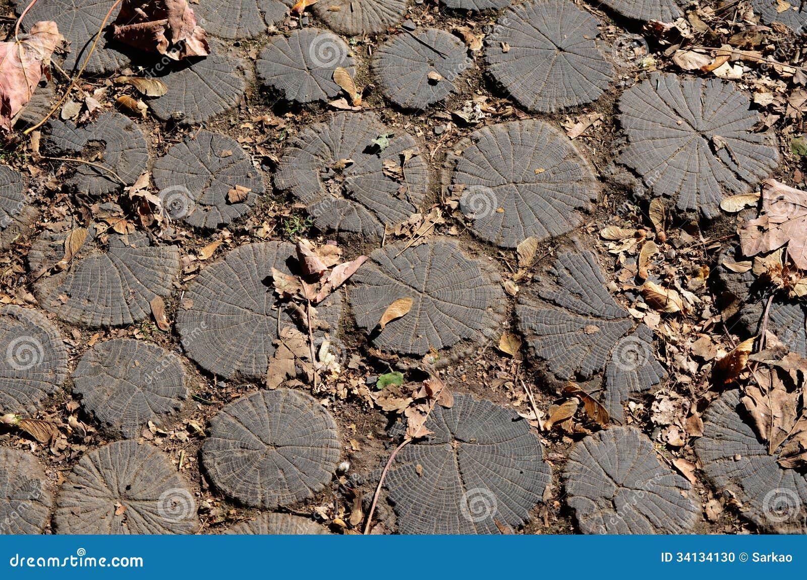 Wooden pavement stock photo. Image of structure, round - 34134130
