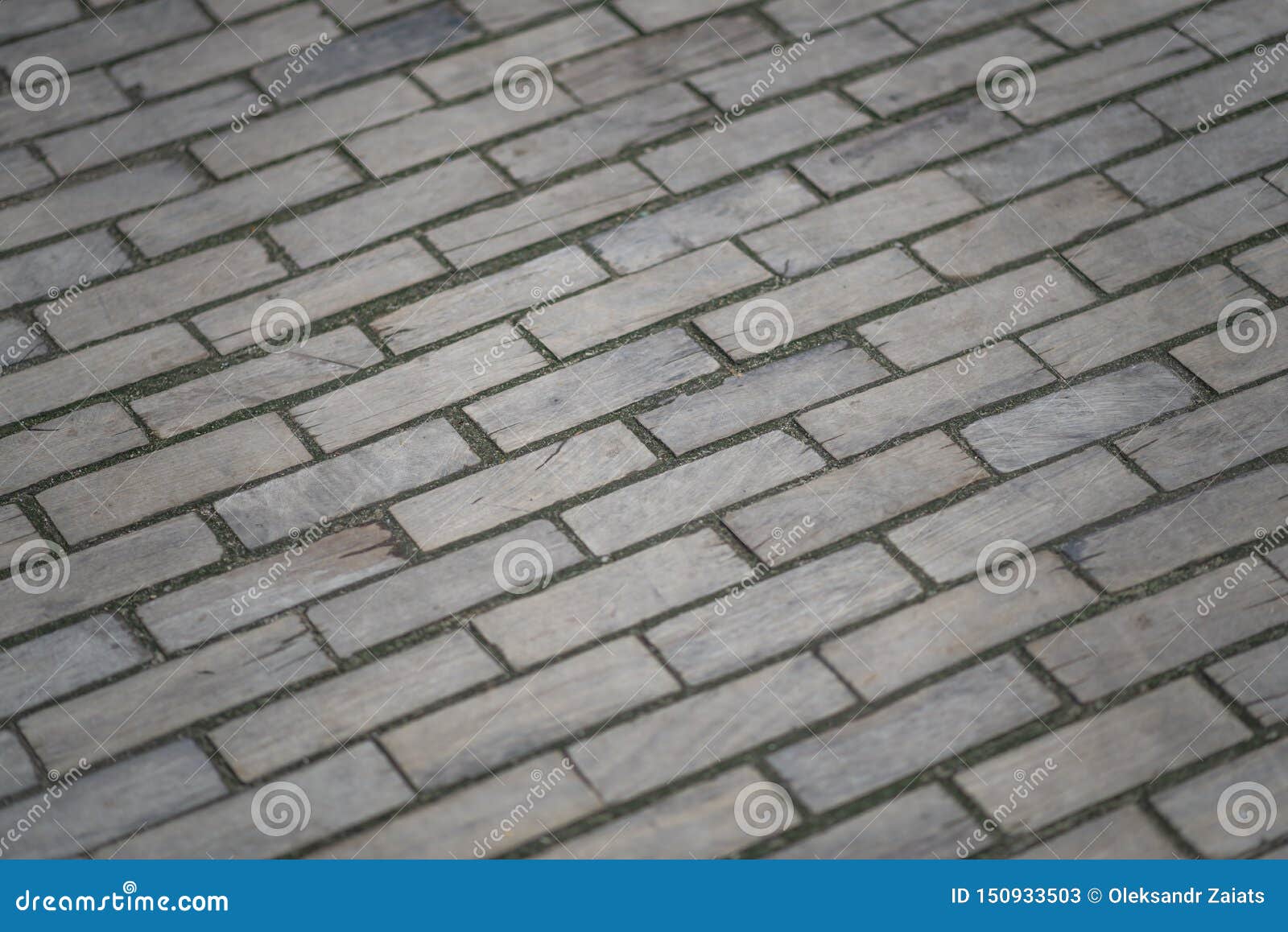 Wooden Pavement. Wooden Road, Old Road, Old Wooden Bricks on the Paving ...