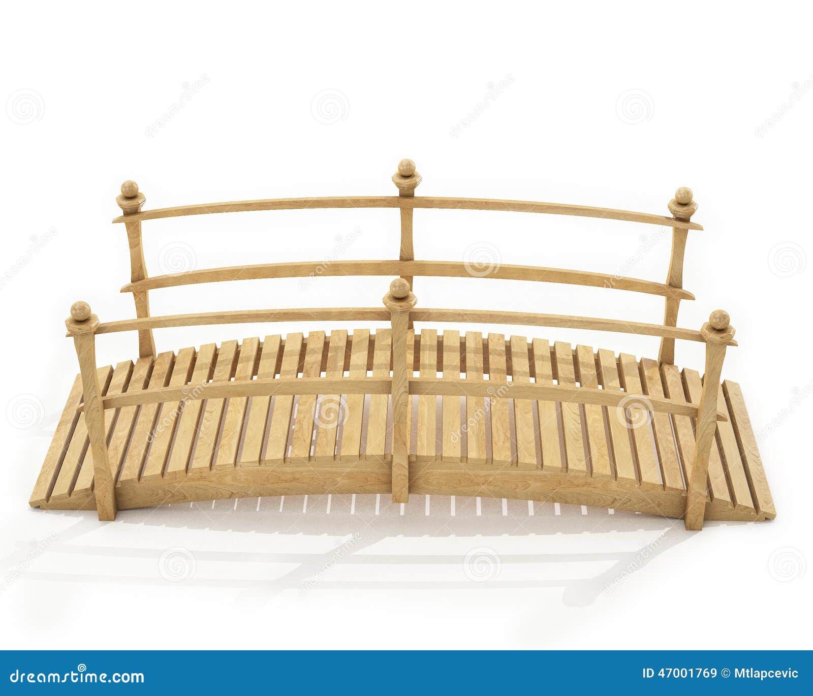 Pedestrian Bridge Poster With Isometric Footbridge Vector Illustration ...