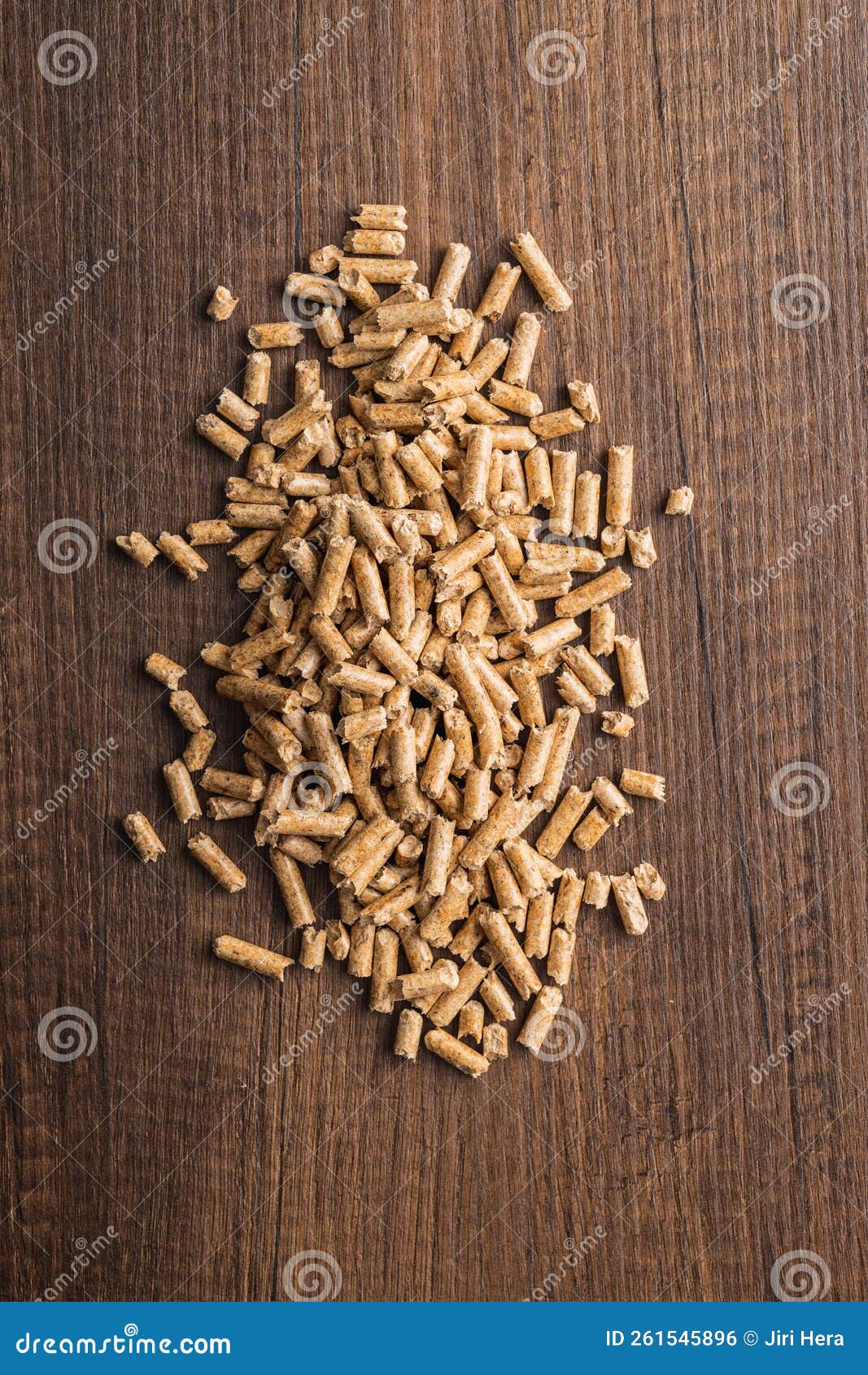 Wooden Pellets on Wooden Table. Top View Stock Photo - Image of biomass ...