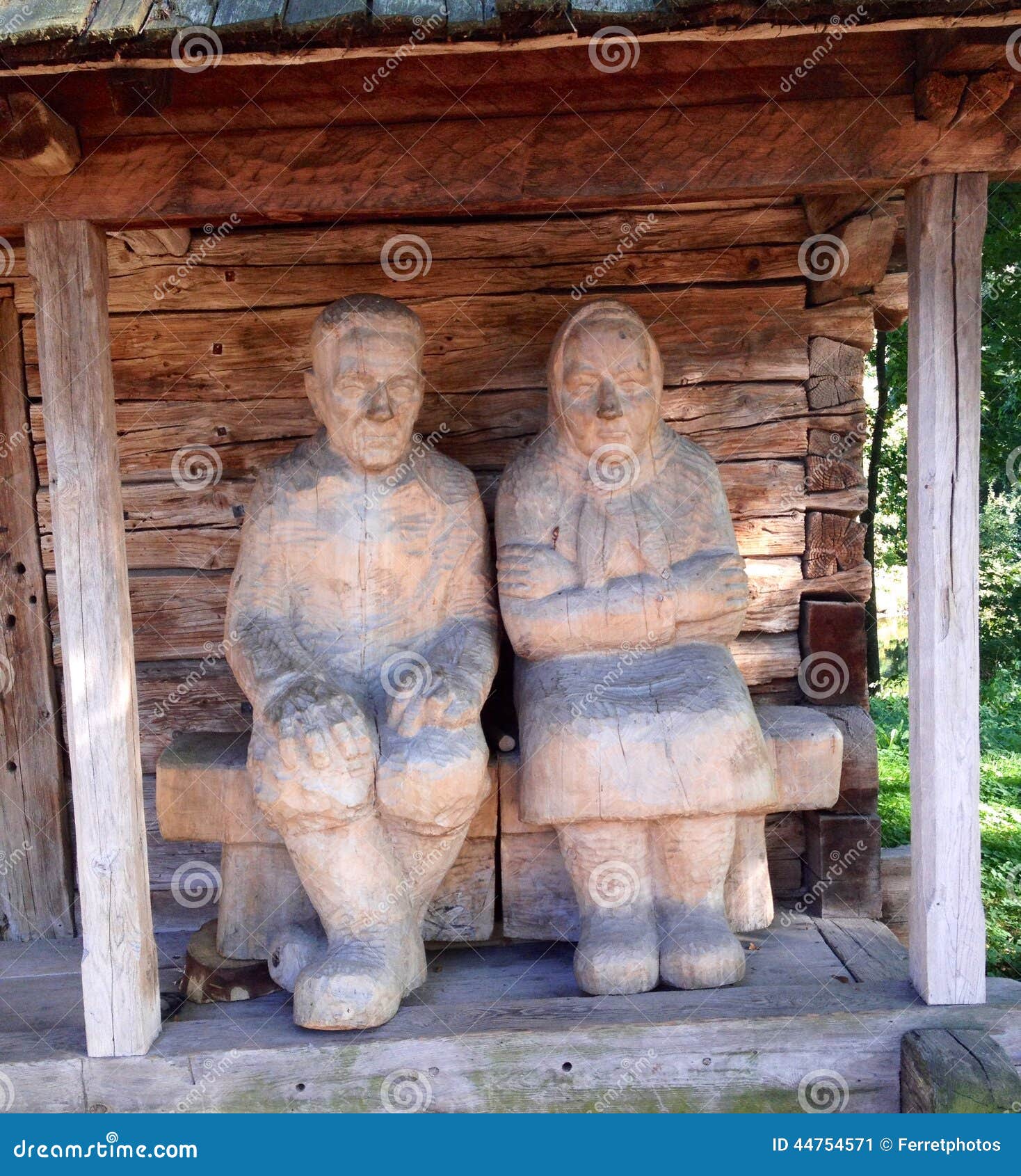 Wooden people stock image. Image of sculpture, wooden - 44754571