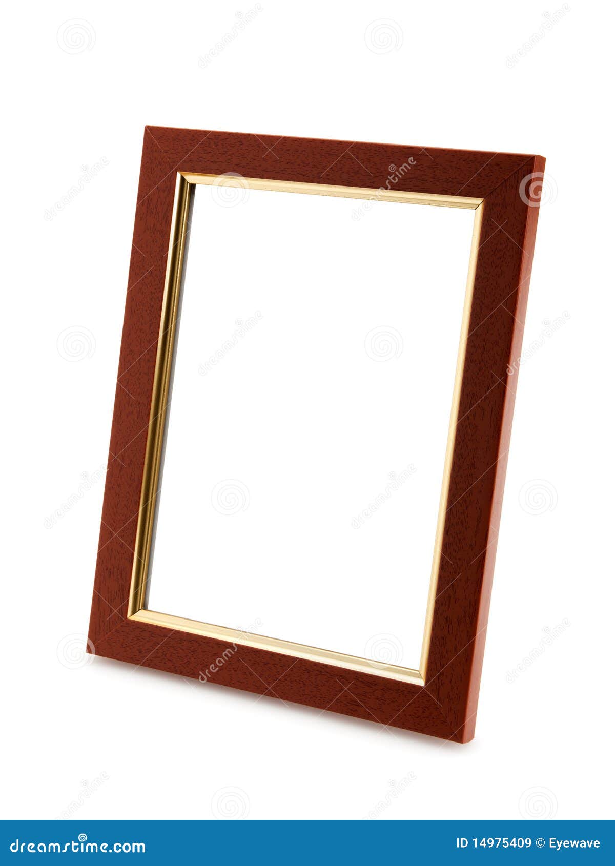 Wooden picture frame stock image. Image of wood, wooden - 14975409