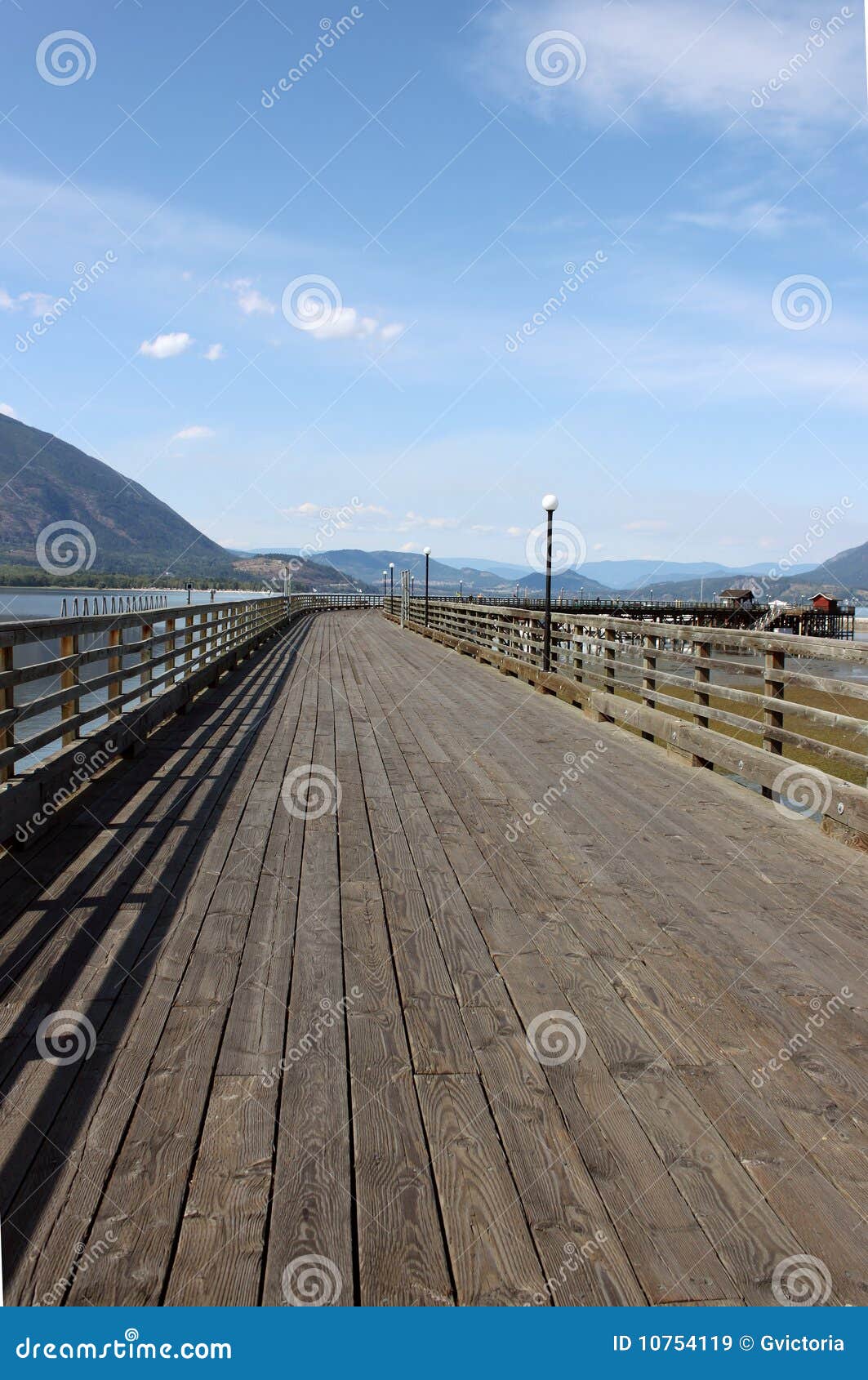 Wooden pier stock image. Image of water, wooden, walkway - 10754119