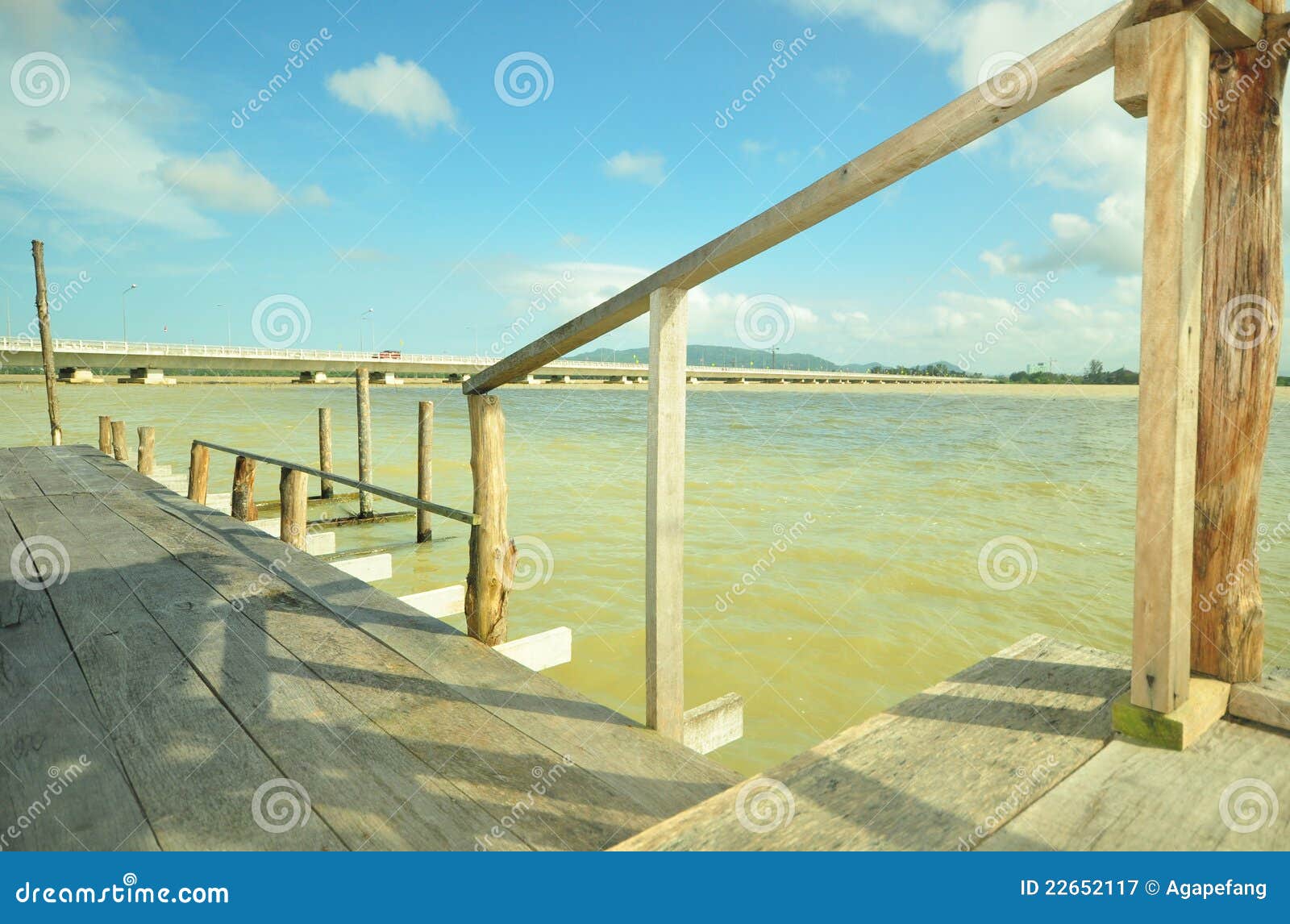Wooden pier stock image. Image of horizon, coastal, pier - 22652117