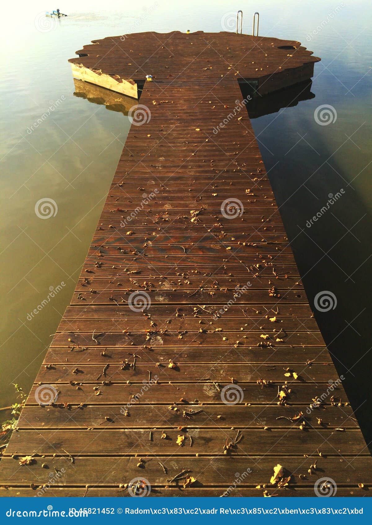 Wooden pier stock photo. Image of water, sunset, pond - 45821452