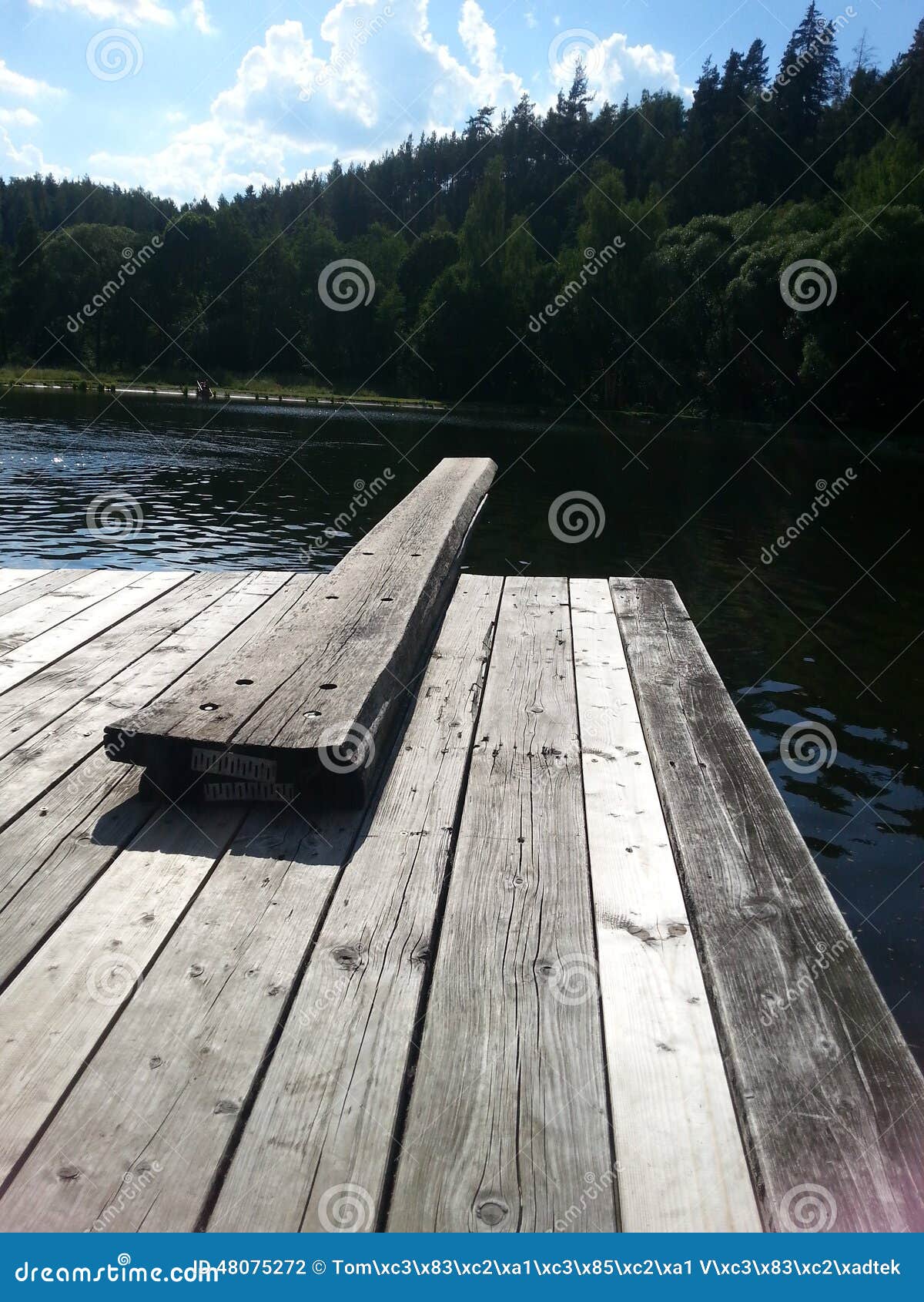 Wooden pier stock photo. Image of pier, summer, bohemia - 48075272