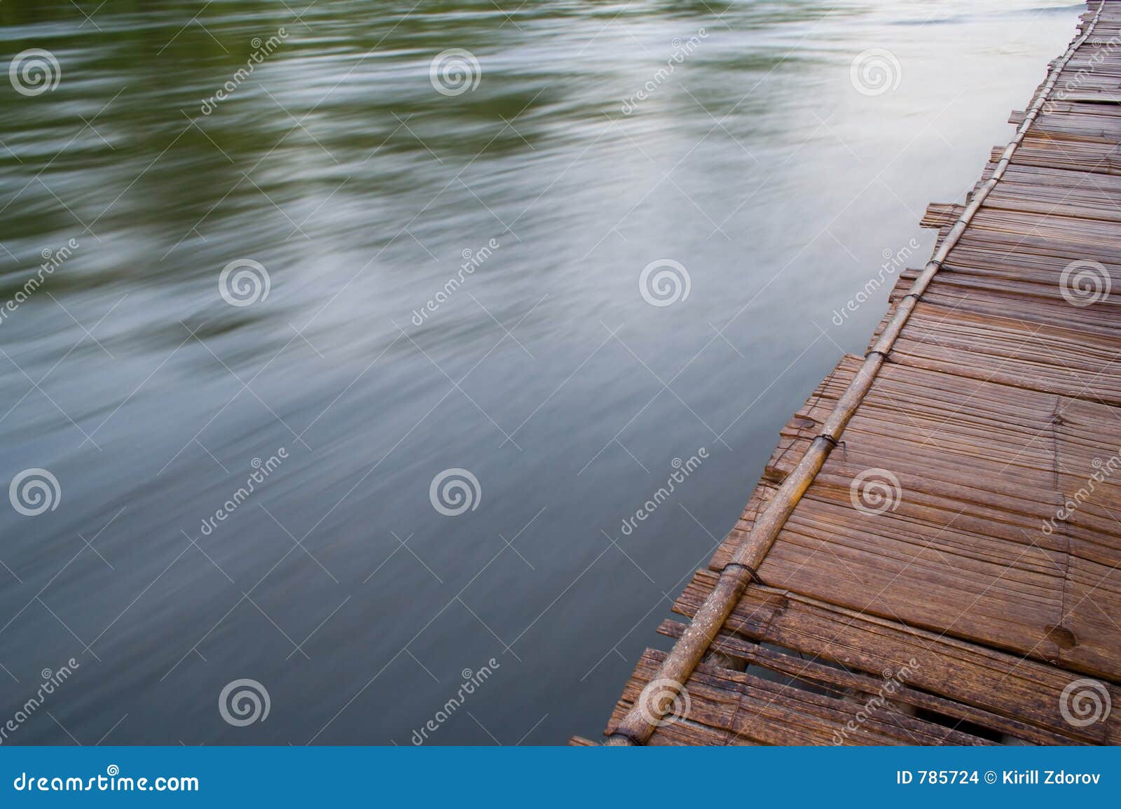 Wooden pier and water stock photo. Image of wooden, flowing - 785724