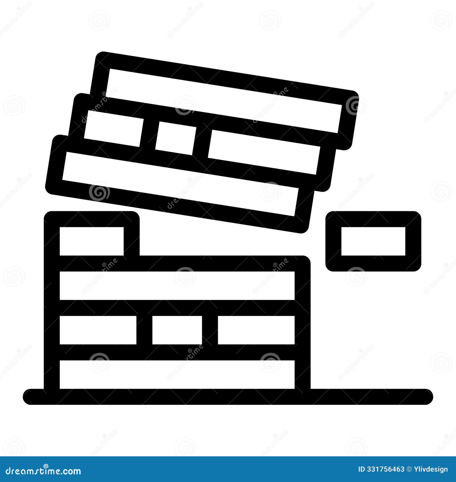Wooden Plank Falling from Unstable Construction Work Stock Vector ...