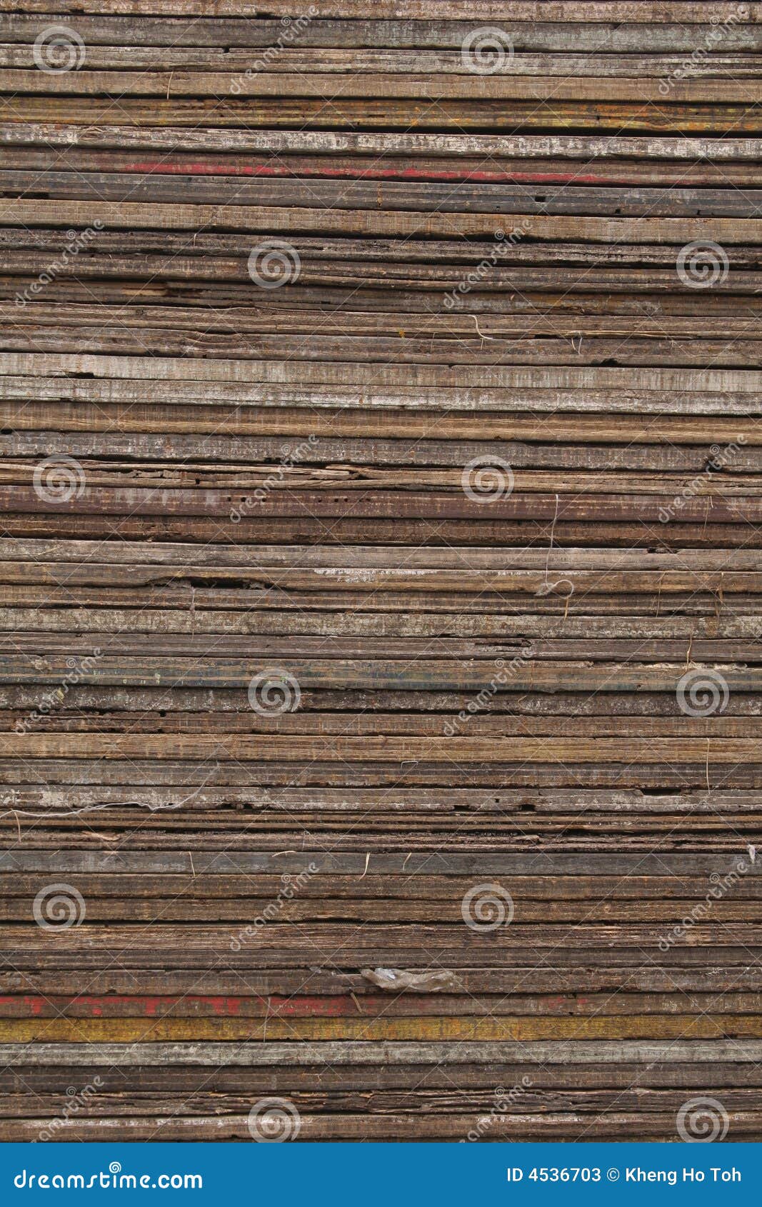 Wooden Planks in a Colorful Pile Texture Stock Image - Image of paint ...