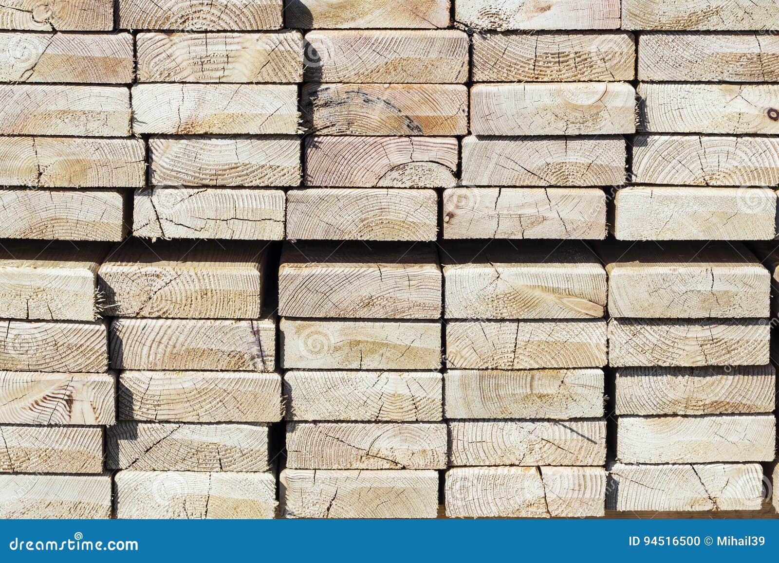 Wooden Planks on a Construction Site. Stock Photo - Image of decor ...