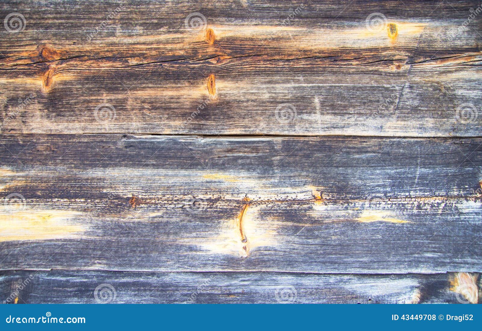 Wooden Planks with Knots and Rings Stock Photo - Image of dirty ...