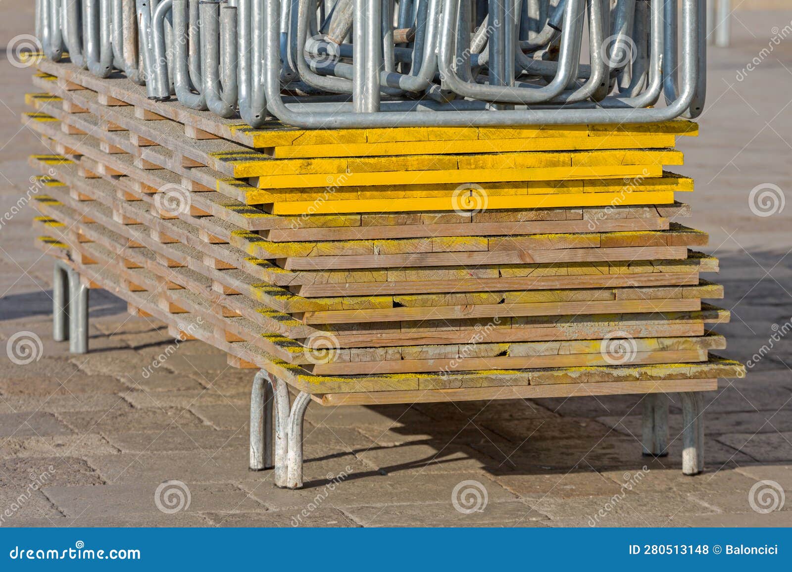 Wooden Planks Walking Platforms Stock Photo - Image of elevated, veneto ...