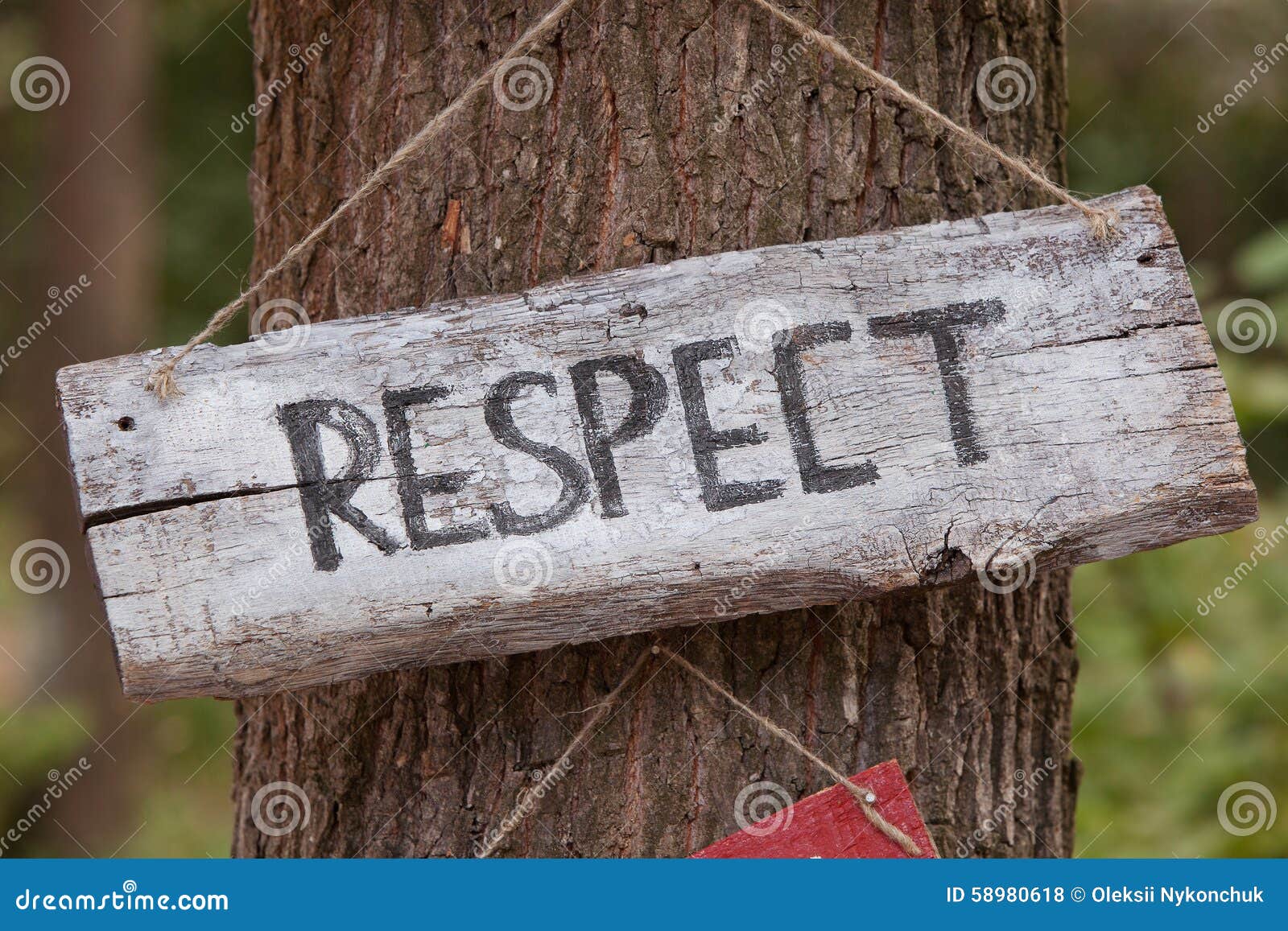 A Wooden Plaque with the Word Respect Stock Photo - Image of board ...