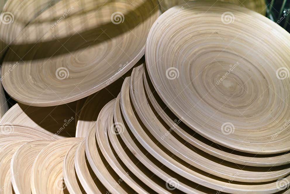 Wooden Plate Texture, Circle Handmade Dish Texture with Filter Applied ...