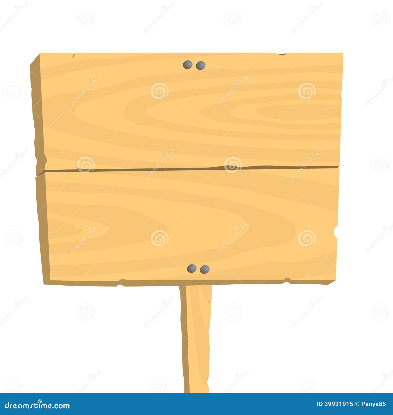 Wooden Plate stock vector. Illustration of warning, empty - 39931915