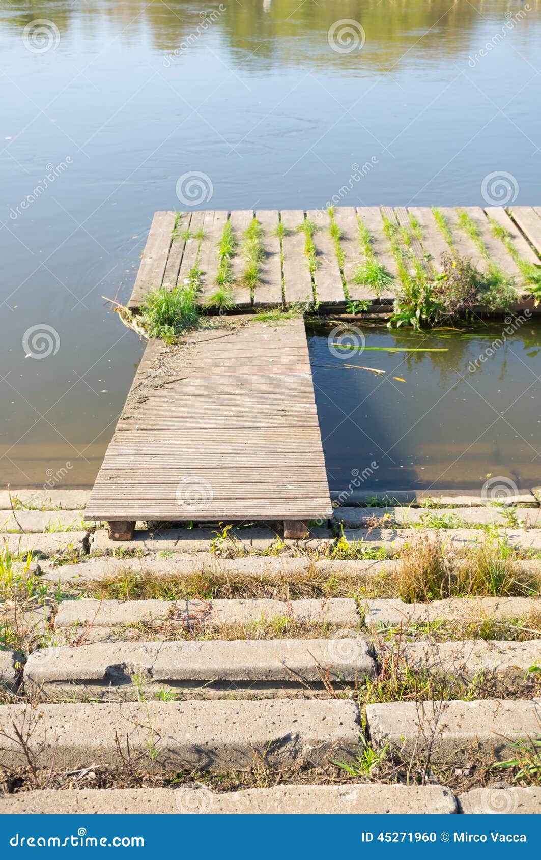 Wooden platform stock photo. Image of river, water, wooden - 45271960