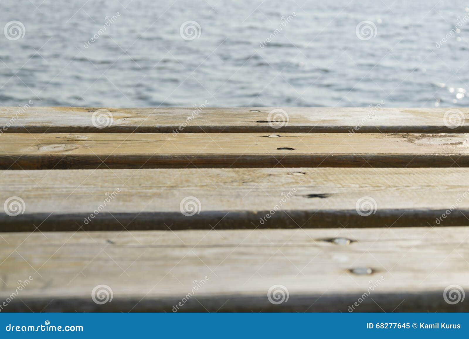Wooden platform and water stock image. Image of wooden - 68277645