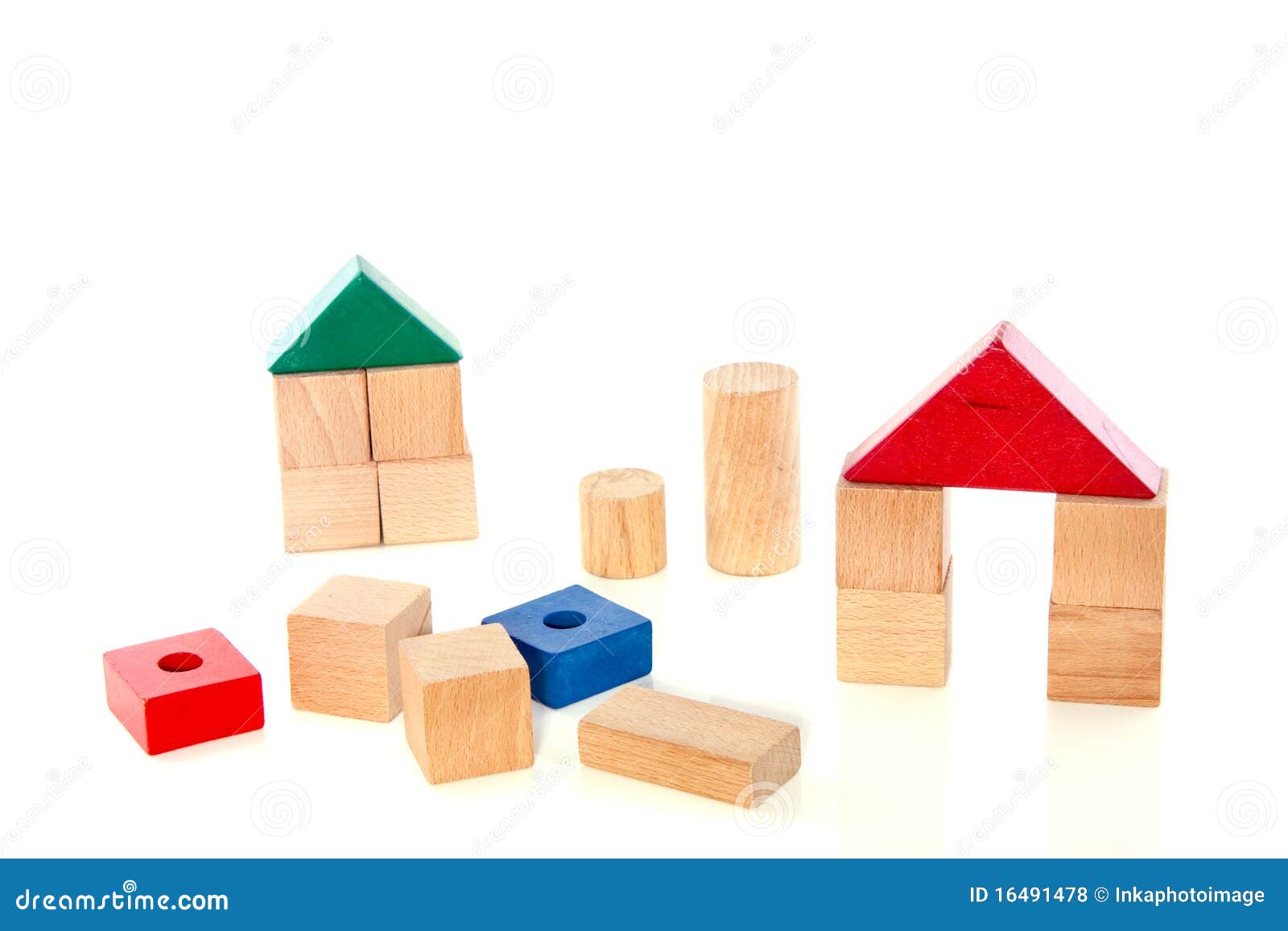 Wooden play blocks stock photo. Image of color, construct - 16491478