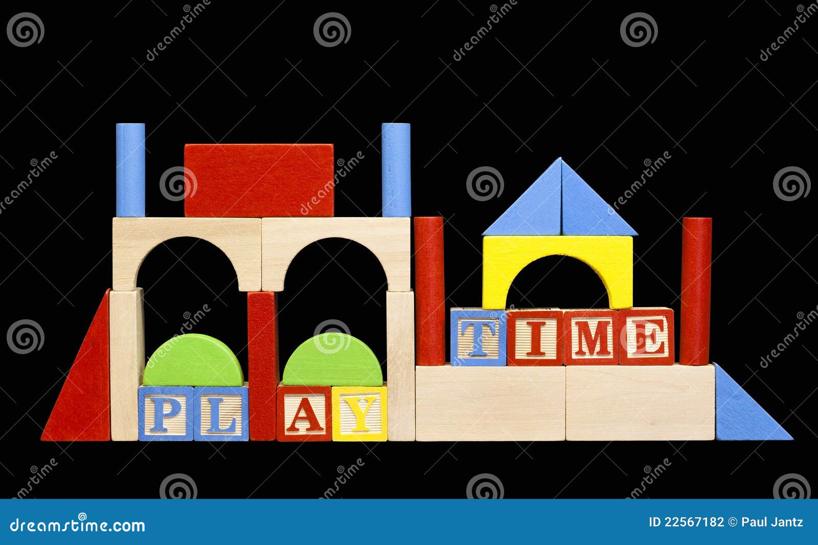 Wooden play blocks stock photo. Image of structure, creativity - 22567182