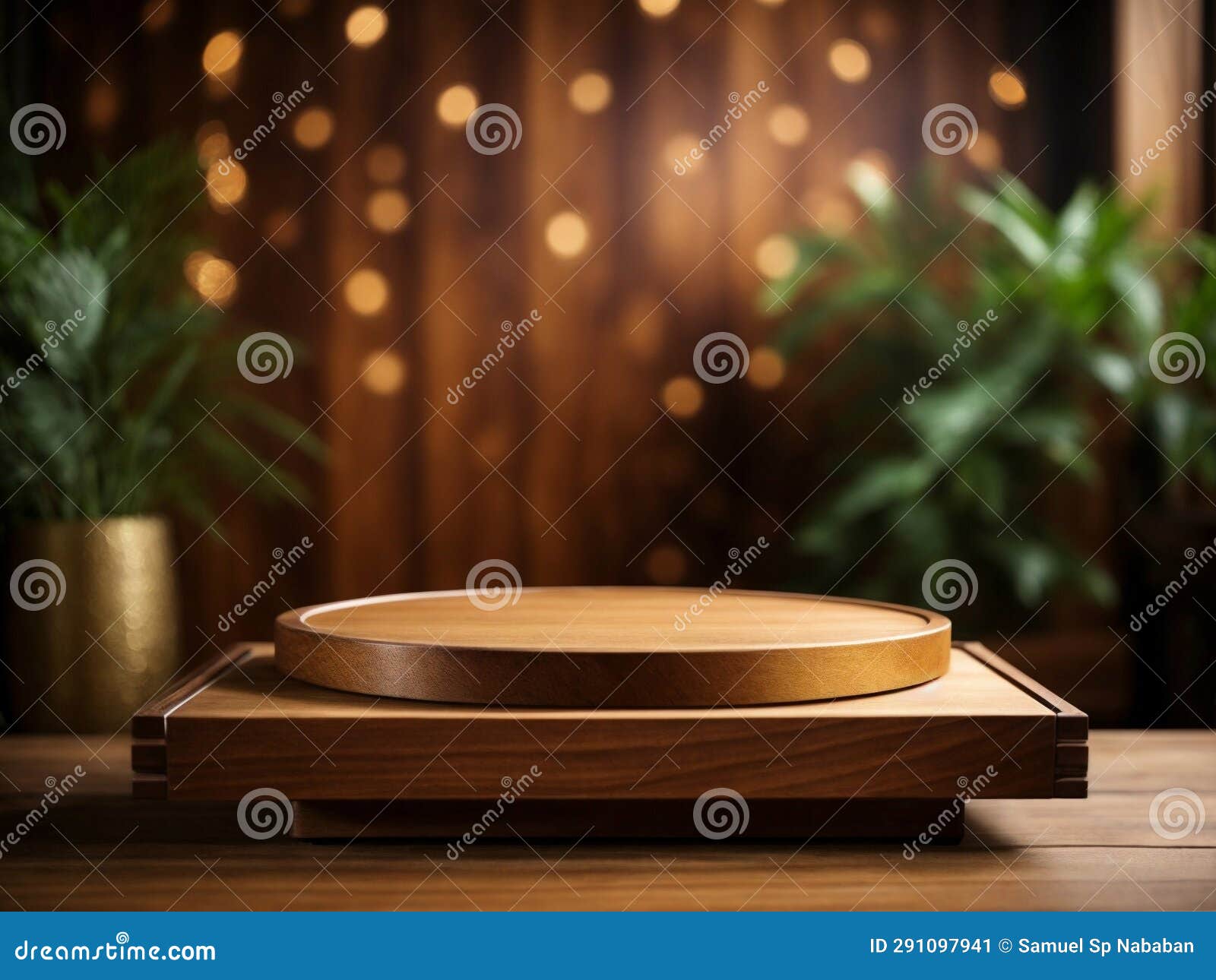 Wooden Podium Table Product Display Graphic Elements for Product ...