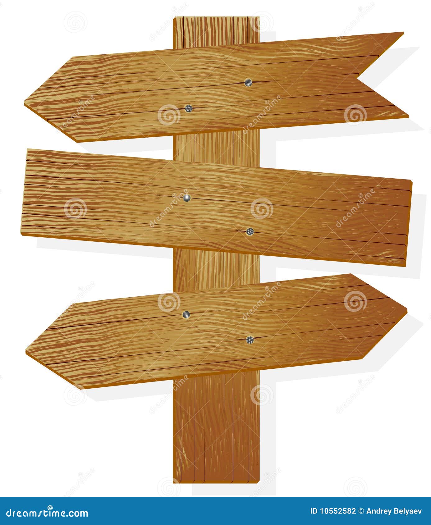 Wooden pointer. stock vector. Illustration of hole, american - 10552582