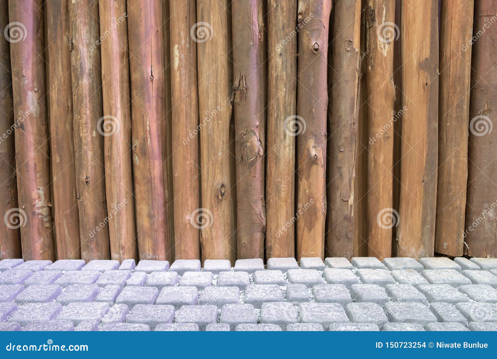 Wooden pole wall texture stock photo. Image of panel - 150723254