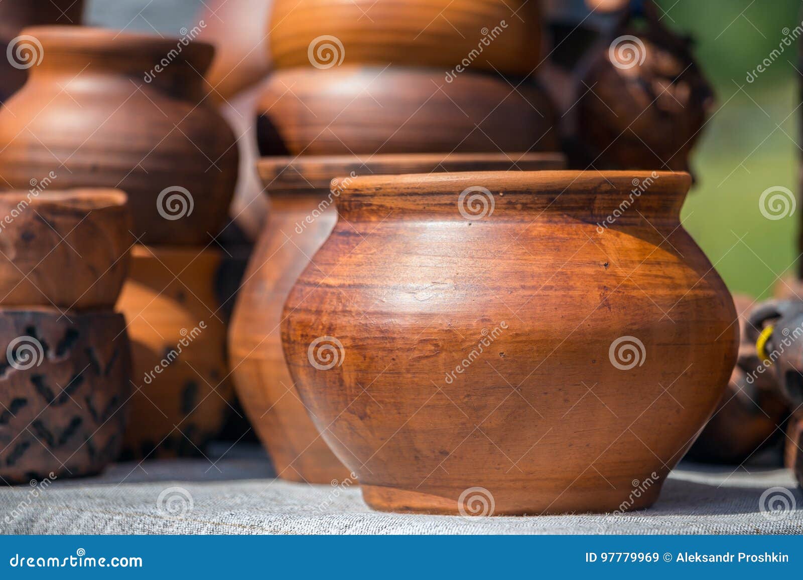 Wooden pot handmade stock image. Image of decor, cuisine - 97779969