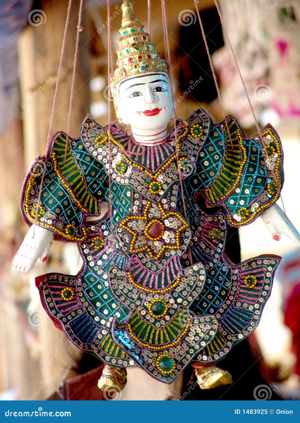 Wooden Puppet stock image. Image of elaborate, strings - 1483925