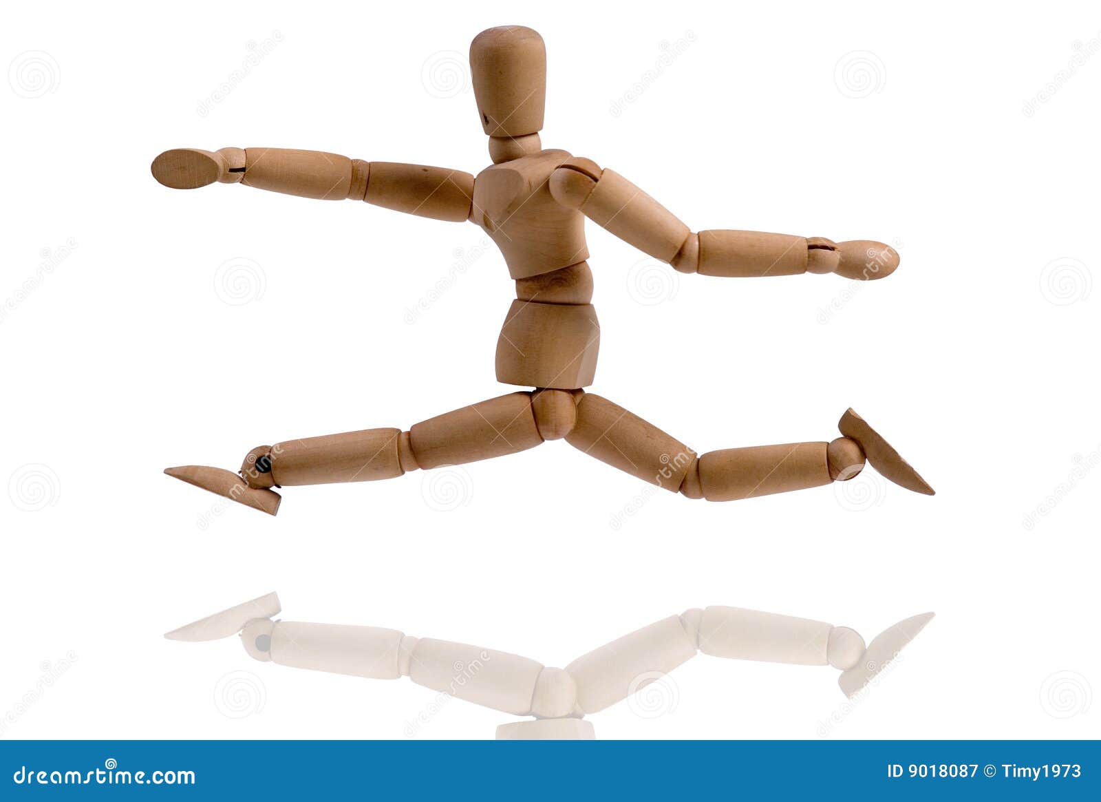 Wooden Puppet Show Hands Holding The Blank Sign. Wooden Puppet Stand On ...