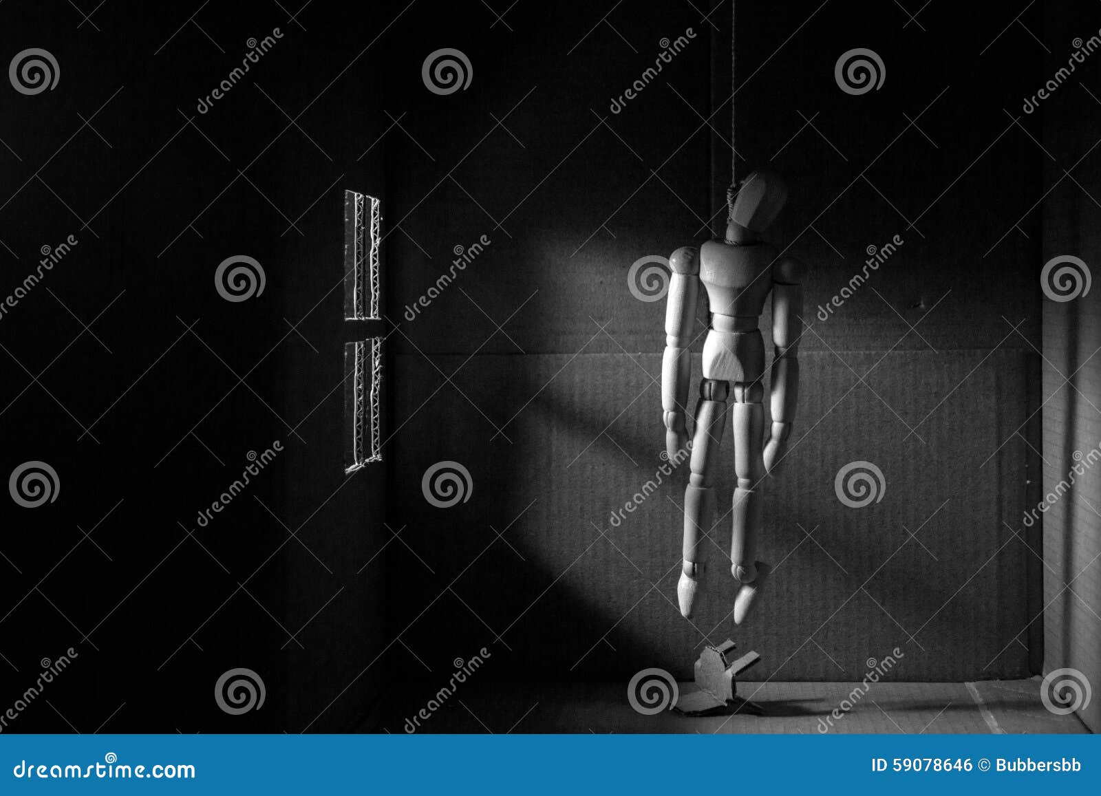 Wooden puppet hanged stock photo. Image of wooden, puppet - 59078646