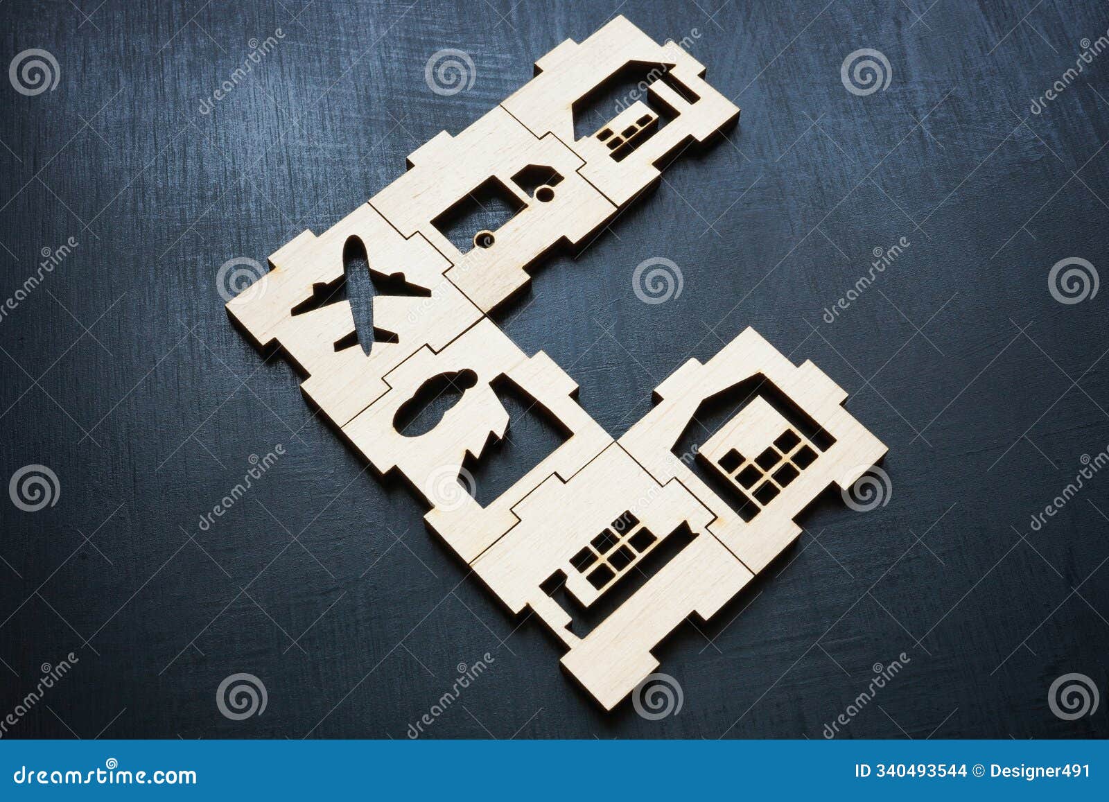 A Wooden Puzzle about Supply Chain Management. Interconnected Processes ...