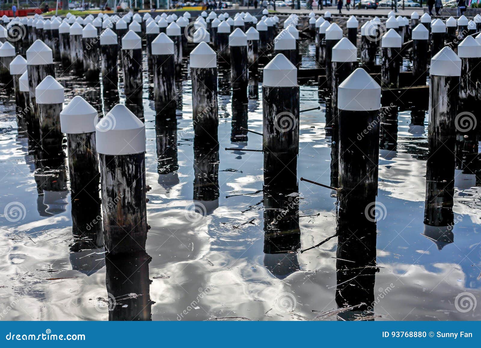 Wooden Pylon by the docks stock photo. Image of dock - 93768880
