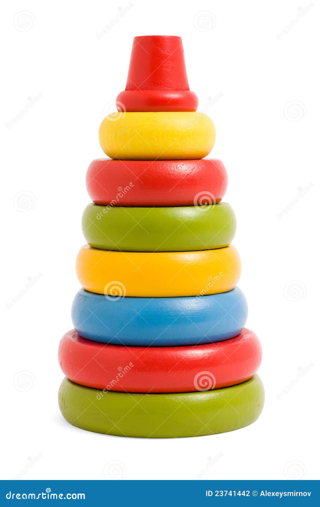 Wooden Pyramid Children S Toy Stock Photo - Image of childhood, hood ...