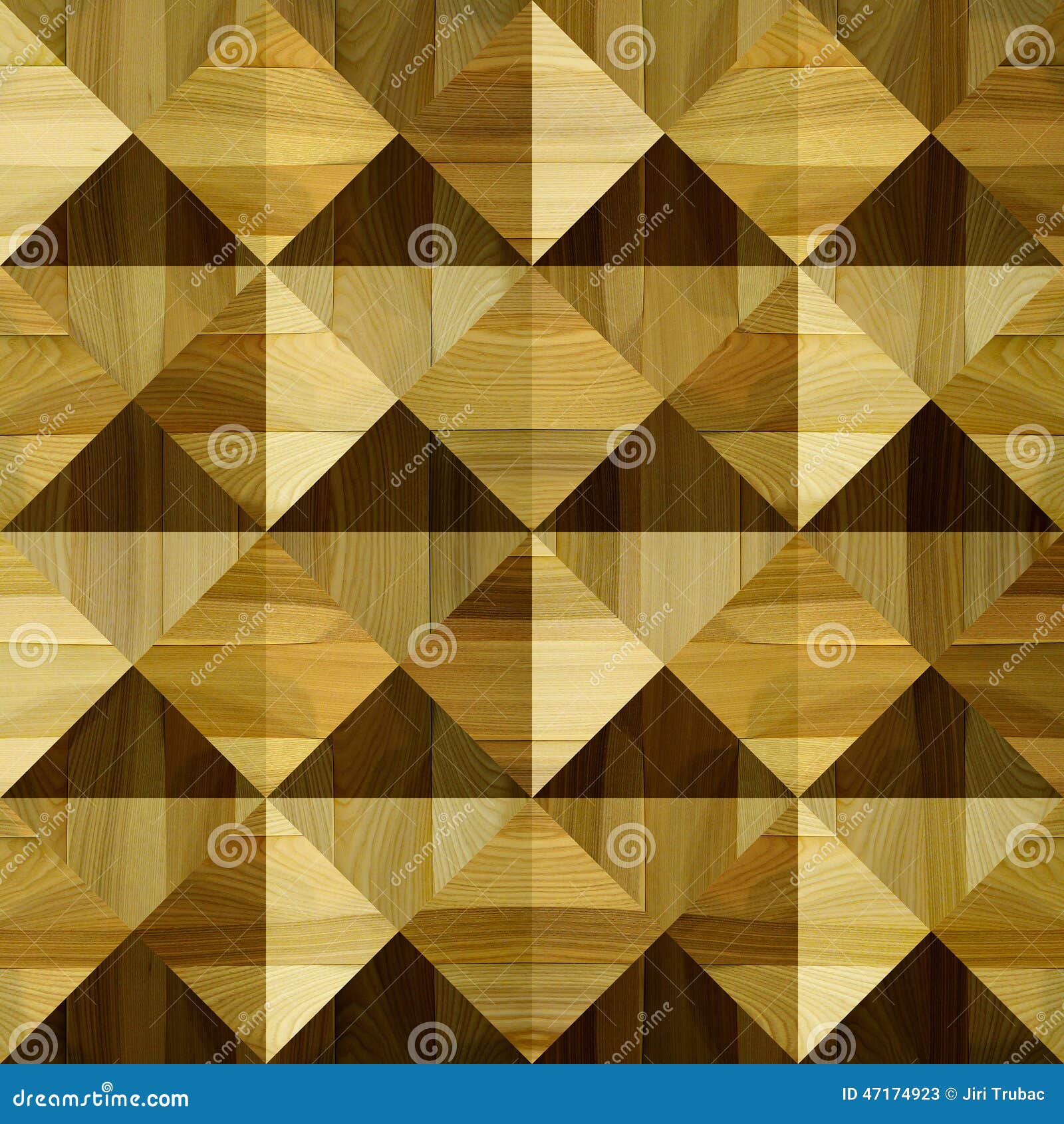 Wooden Pyramids Stacked for Seamless Background Stock Illustration ...
