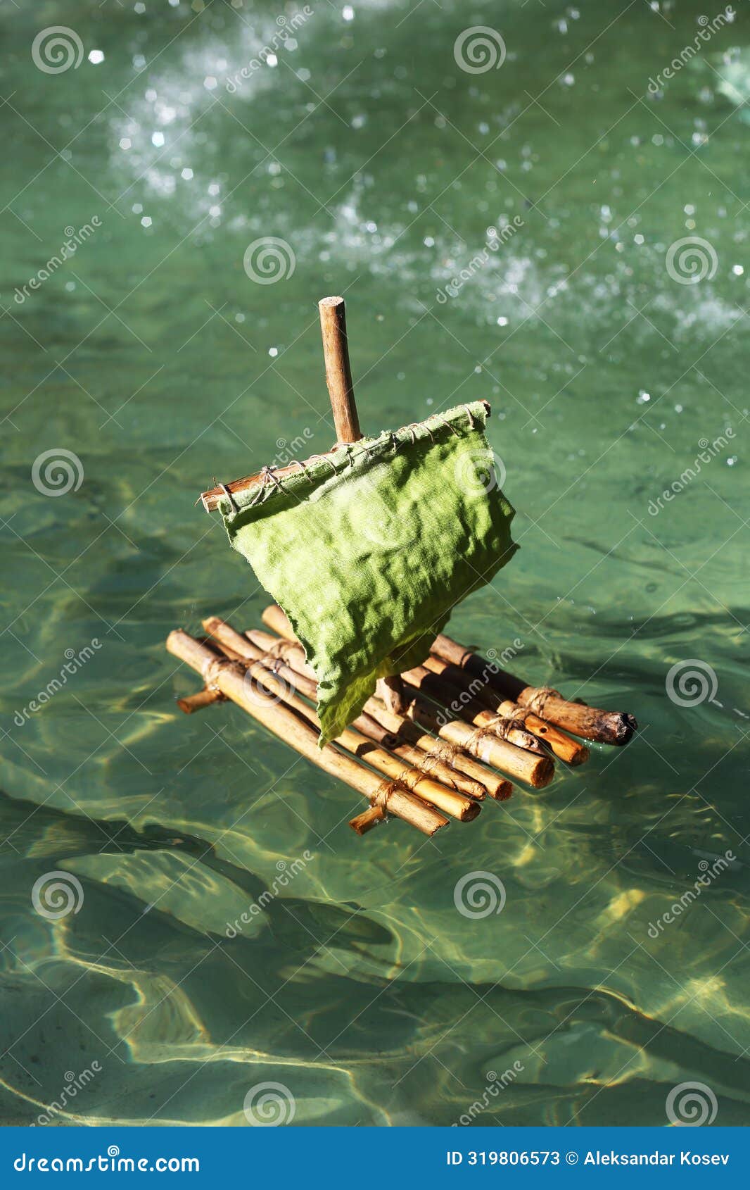 Wooden raft stock image. Image of floating, lake, wooden - 319806573