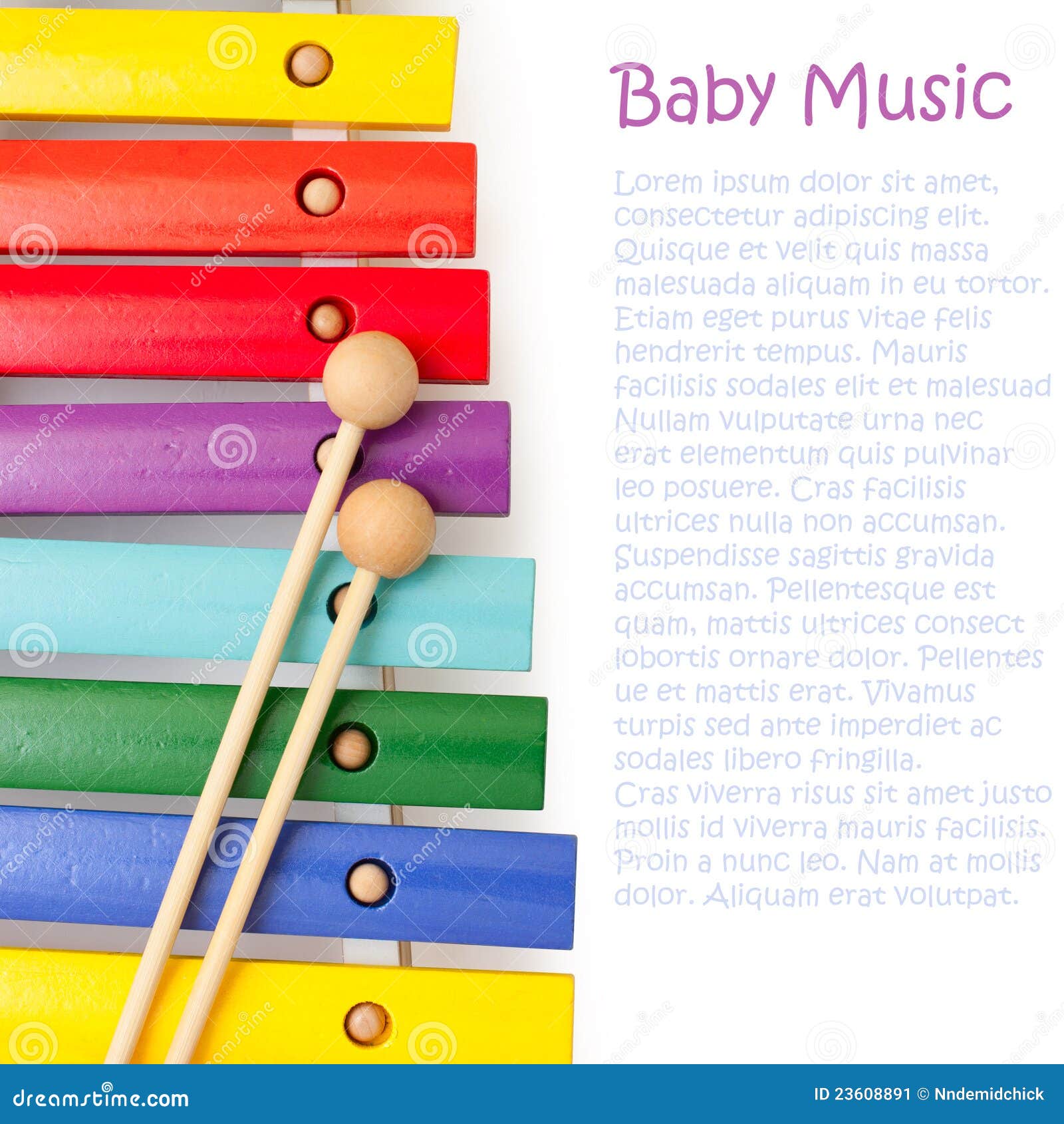 Wooden Rainbow Colors Xylophone Stock Image | CartoonDealer.com #23608891