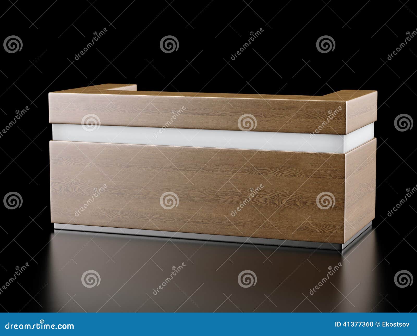 Wooden Cash Counter Table Design